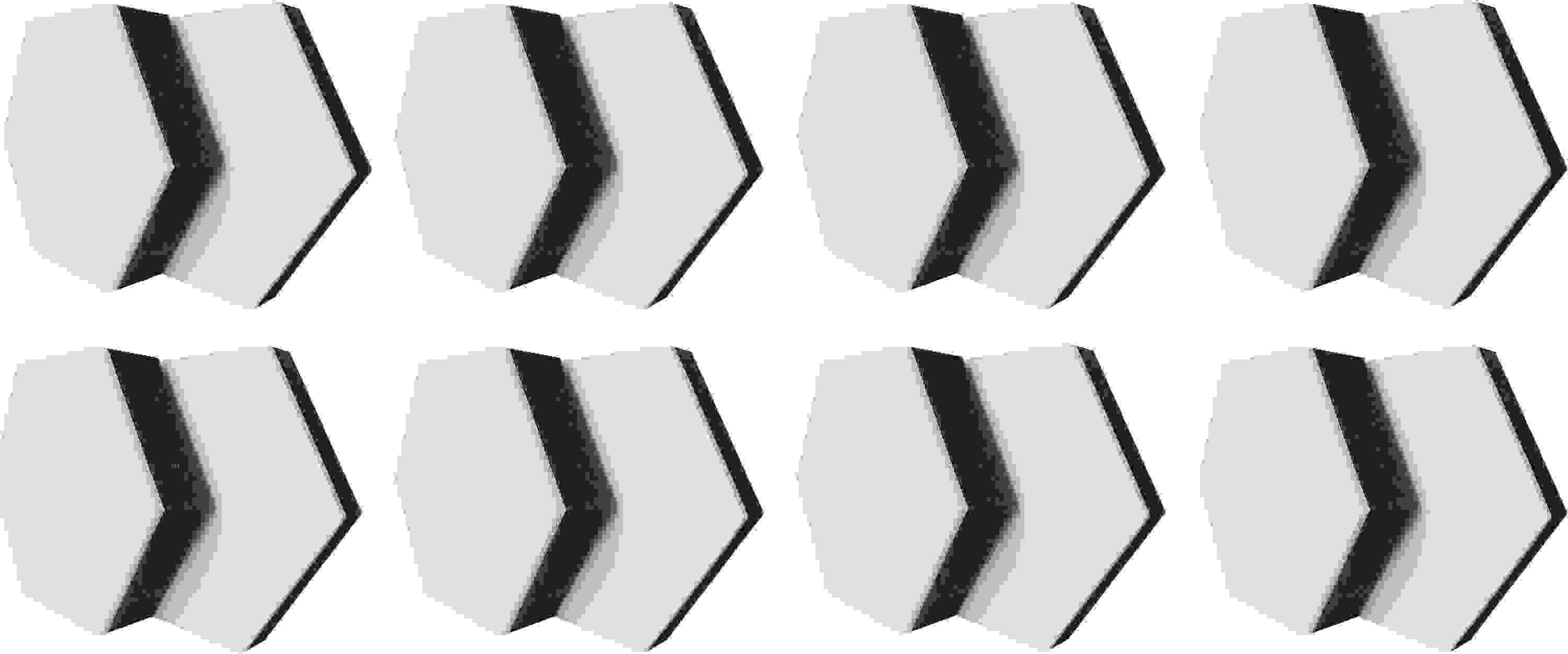 Auralex Synergy Hexagon Panels - 10 inch, White (16-pack) | Sweetwater