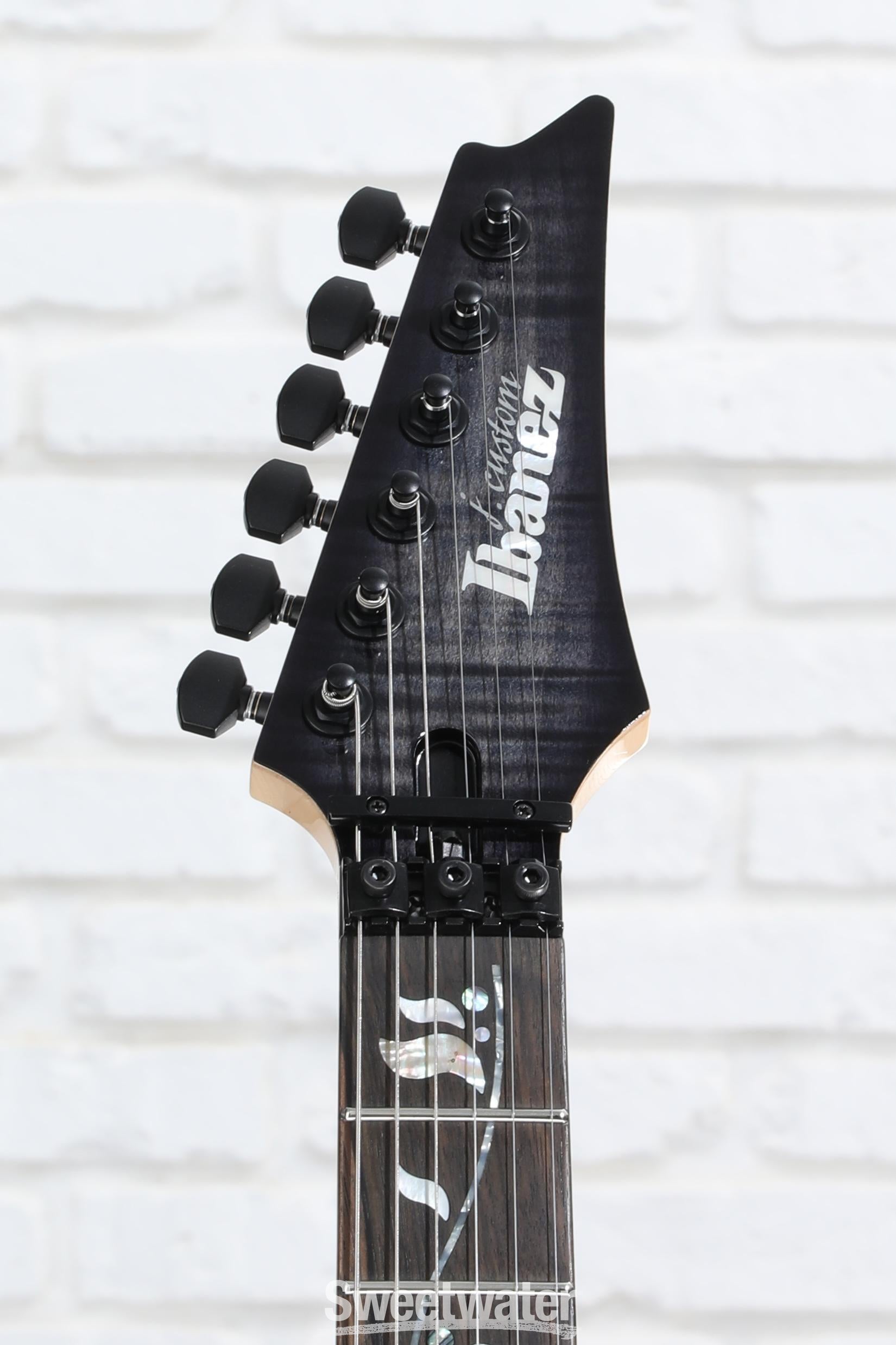 Ibanez J Custom RG8870 Electric Guitar - Black Rutile | Sweetwater