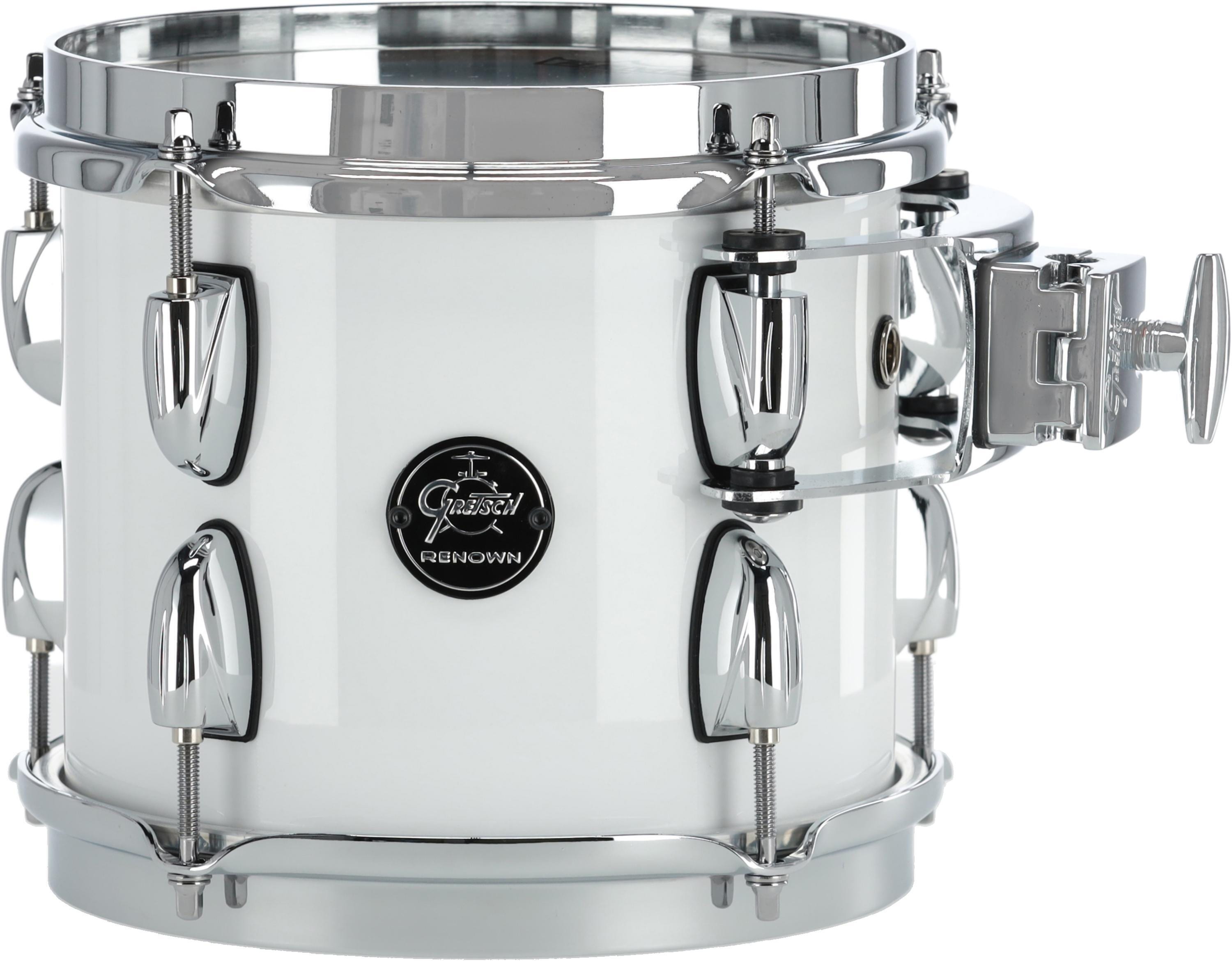 Gretsch Drums Renown Rack Tom - 7 inches x 8 inches, Piano White ...