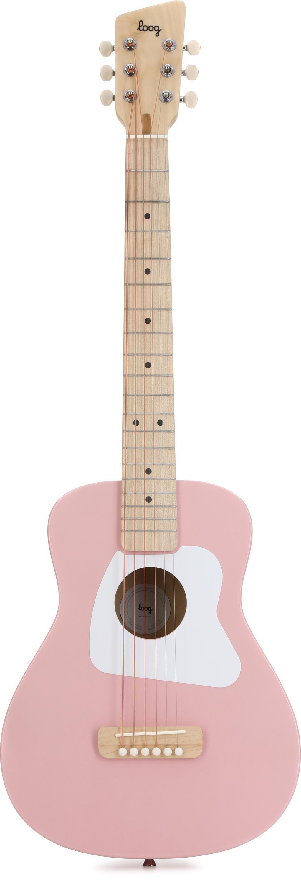 Loog Guitars Pro VI Acoustic Guitar - Pink | Sweetwater