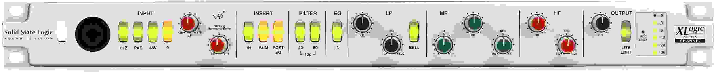 Solid State Logic XLogic Alpha Channel Microphone Preamp & EQ | Sweetwater