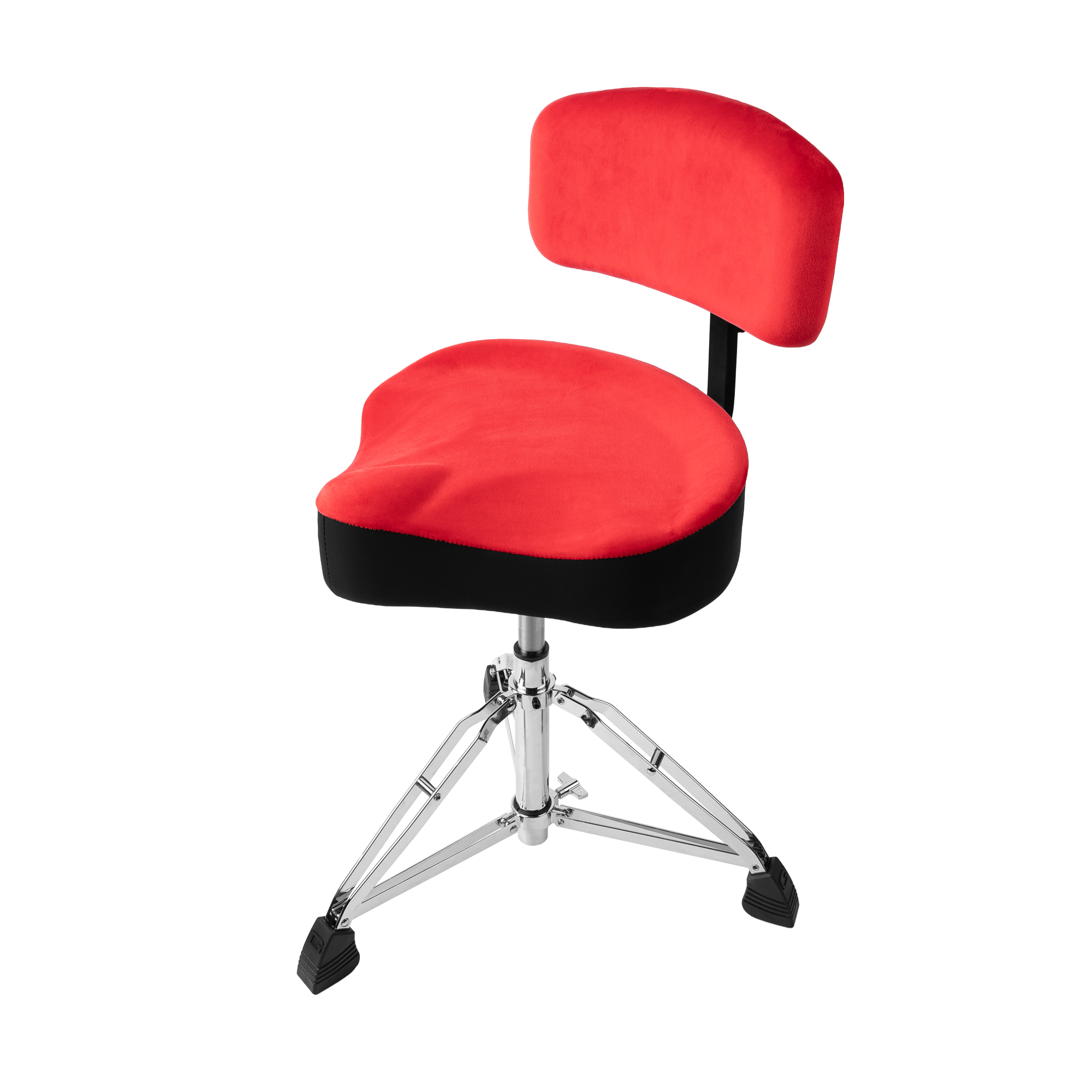 Gator Air Glide Drum Throne with Backrest - Red | Sweetwater