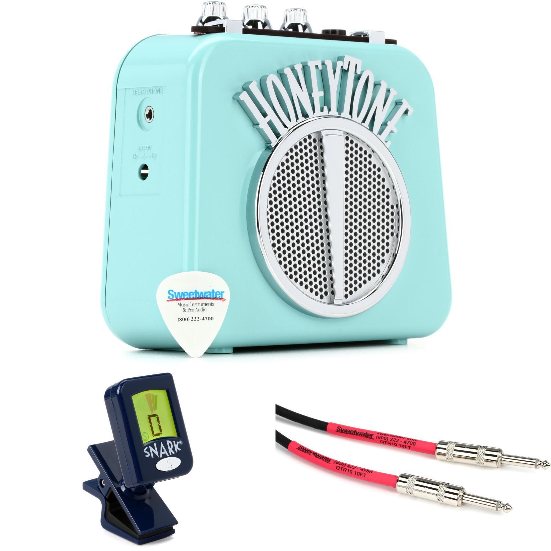 Danelectro Honeytone N-10 Mini Guitar Amp Accessories Bundle - Aqua ...