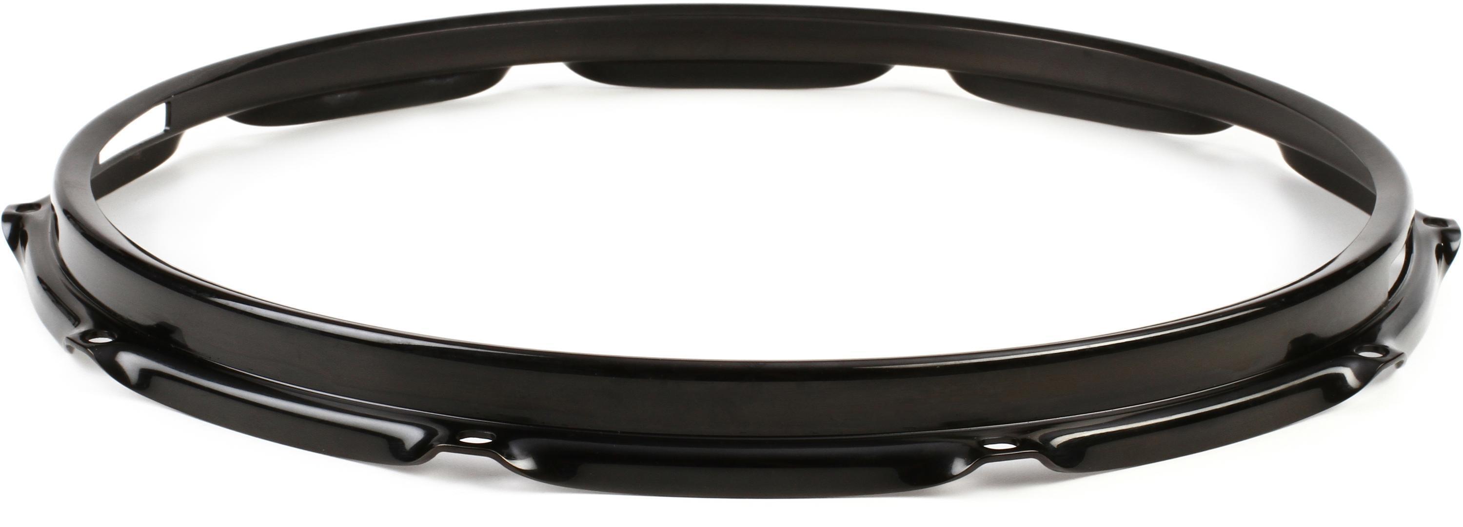 S Hoop 10-lug Snare Snare Side Hoop - 14" - Black Finish | Sweetwater