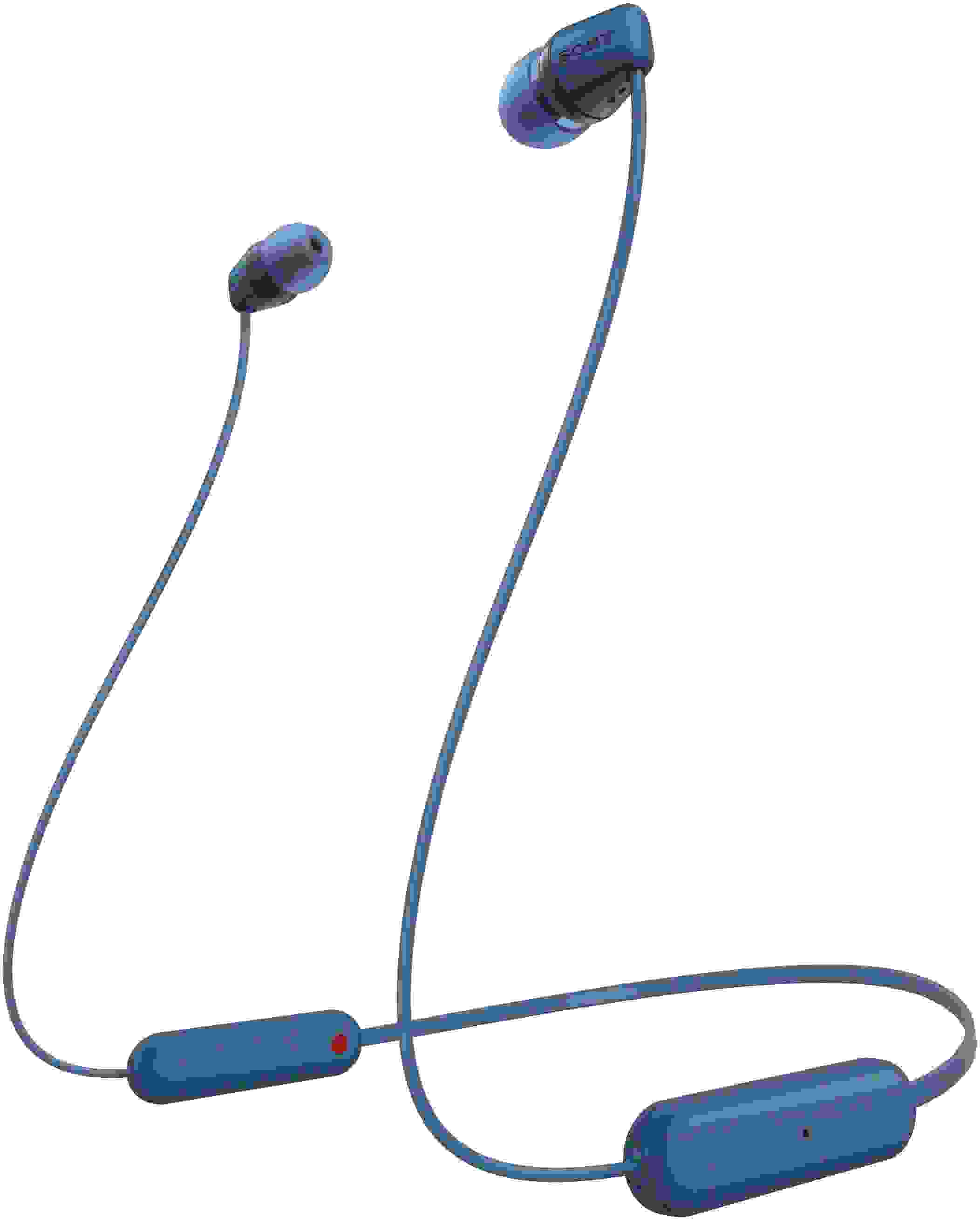 Sony WI-C100 Wireless In-ear Headphones - Blue | Sweetwater