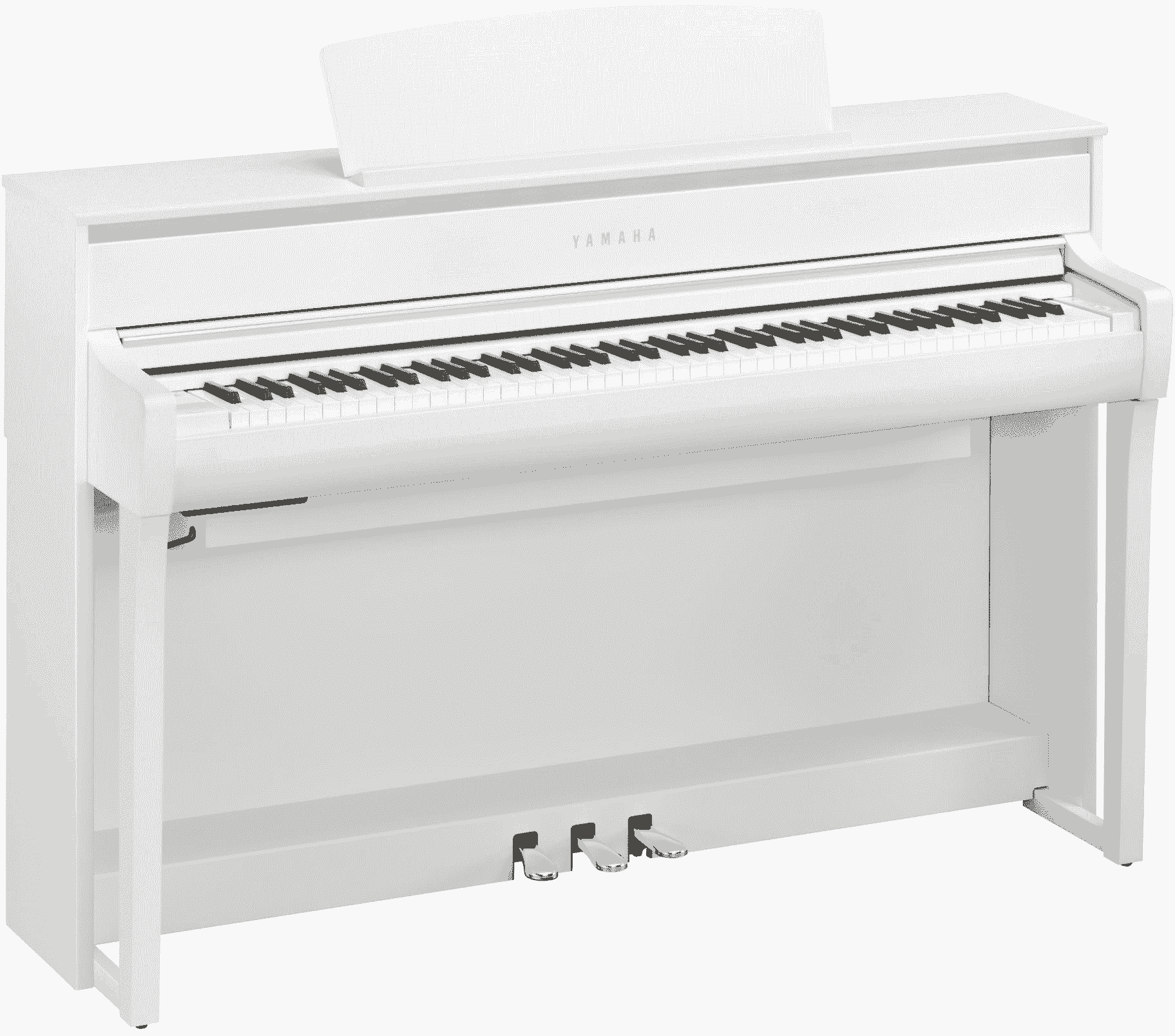 Yamaha Clavinova CLP-775 Digital Upright Piano with Bench - Matte White ...