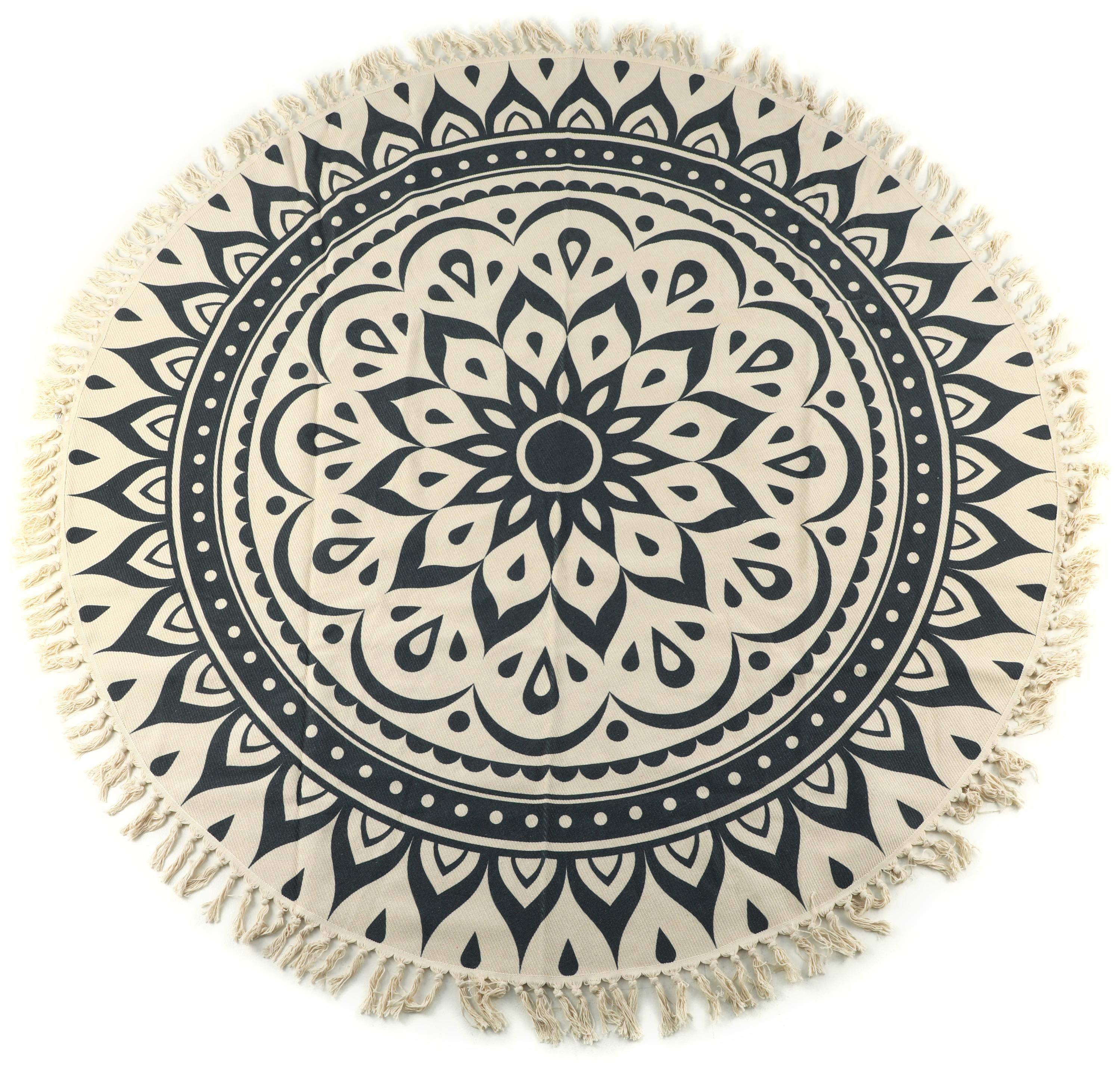 Meinl Sonic Energy Meditation Rug - Navy Blue Floral | Sweetwater