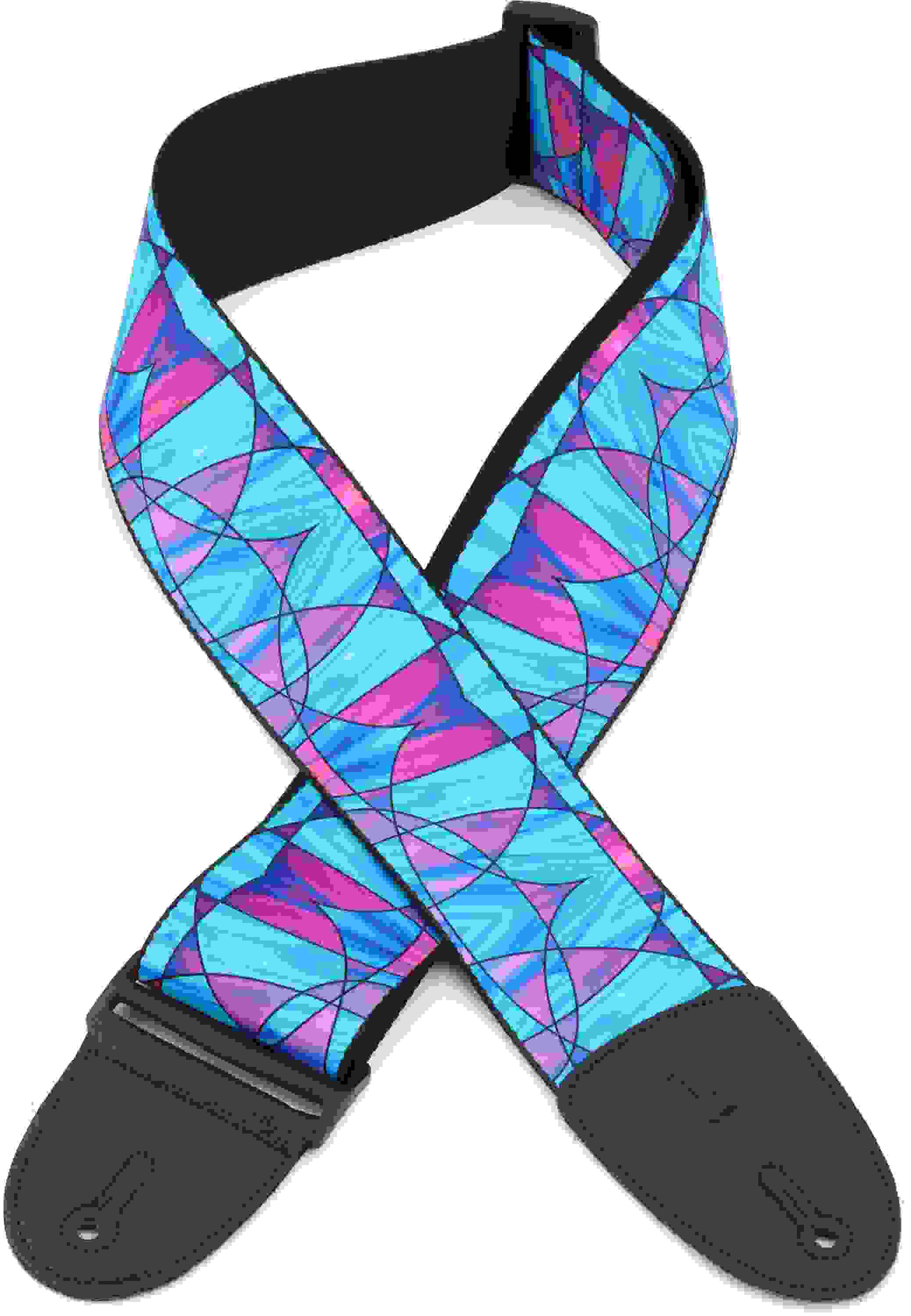 Levy's Stained Glass Guitar Strap - Plumb Blue | Sweetwater