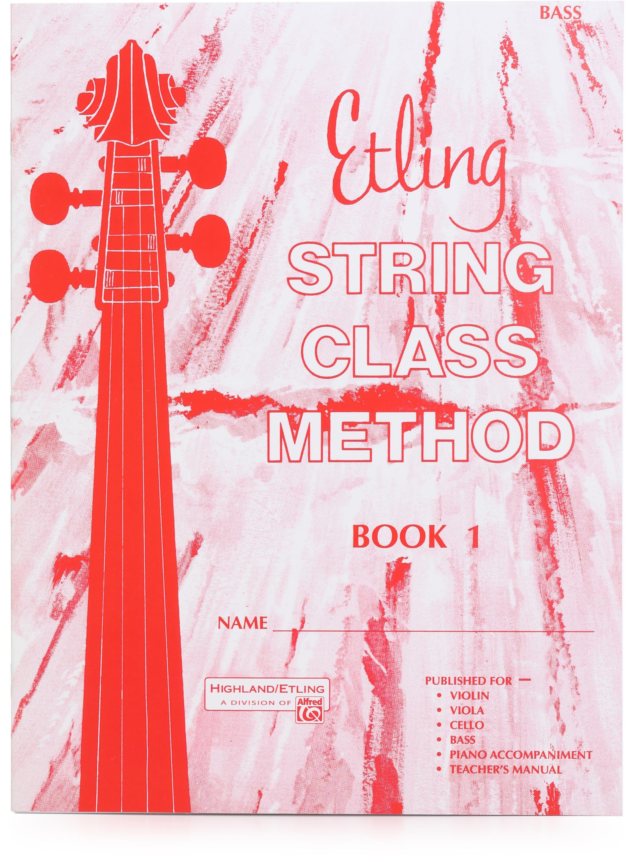 Alfred Etling String Class Method Book 1 - Double Bass | Sweetwater