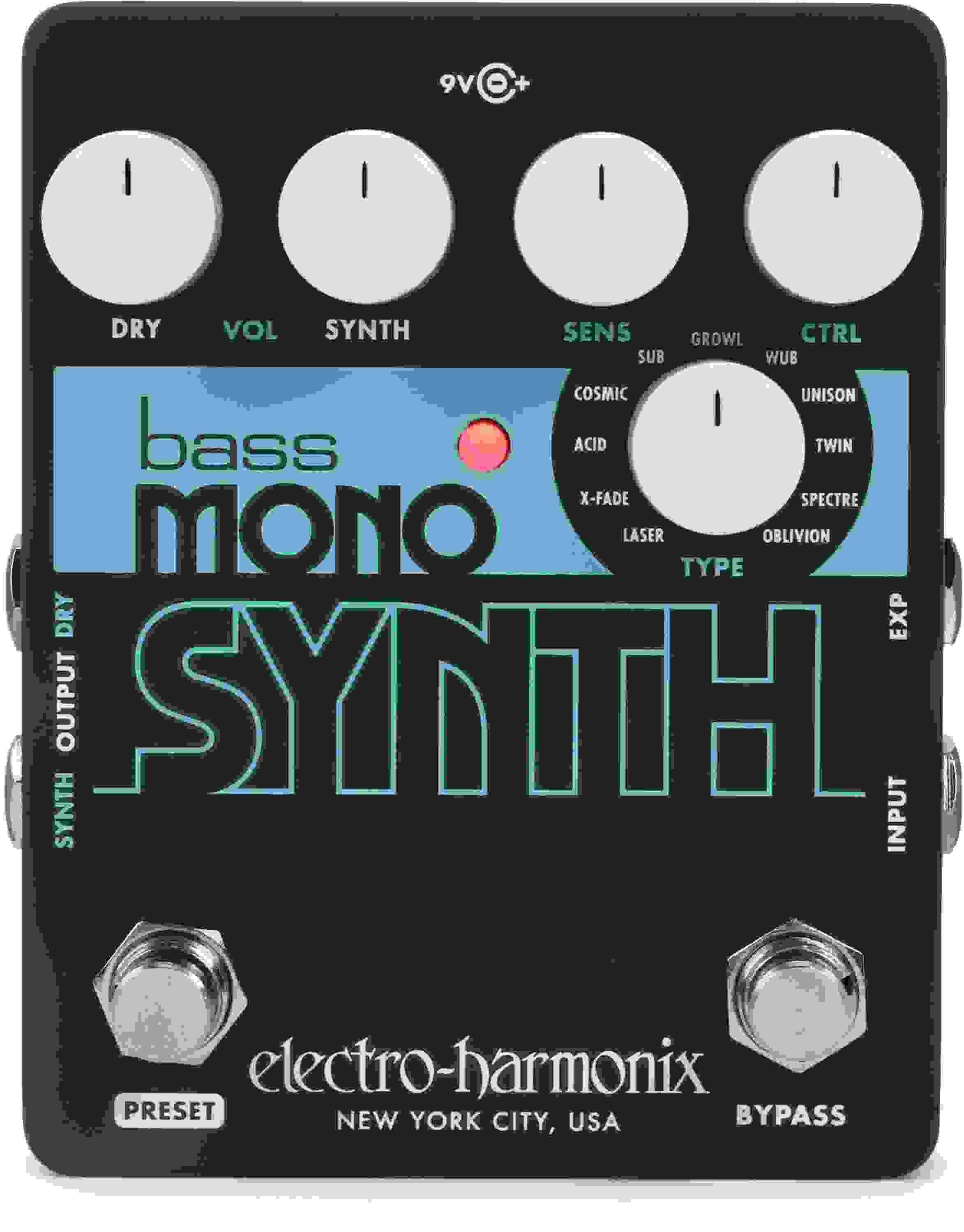Electro-Harmonix Bass Mono Synth Synthesizer Pedal | Sweetwater