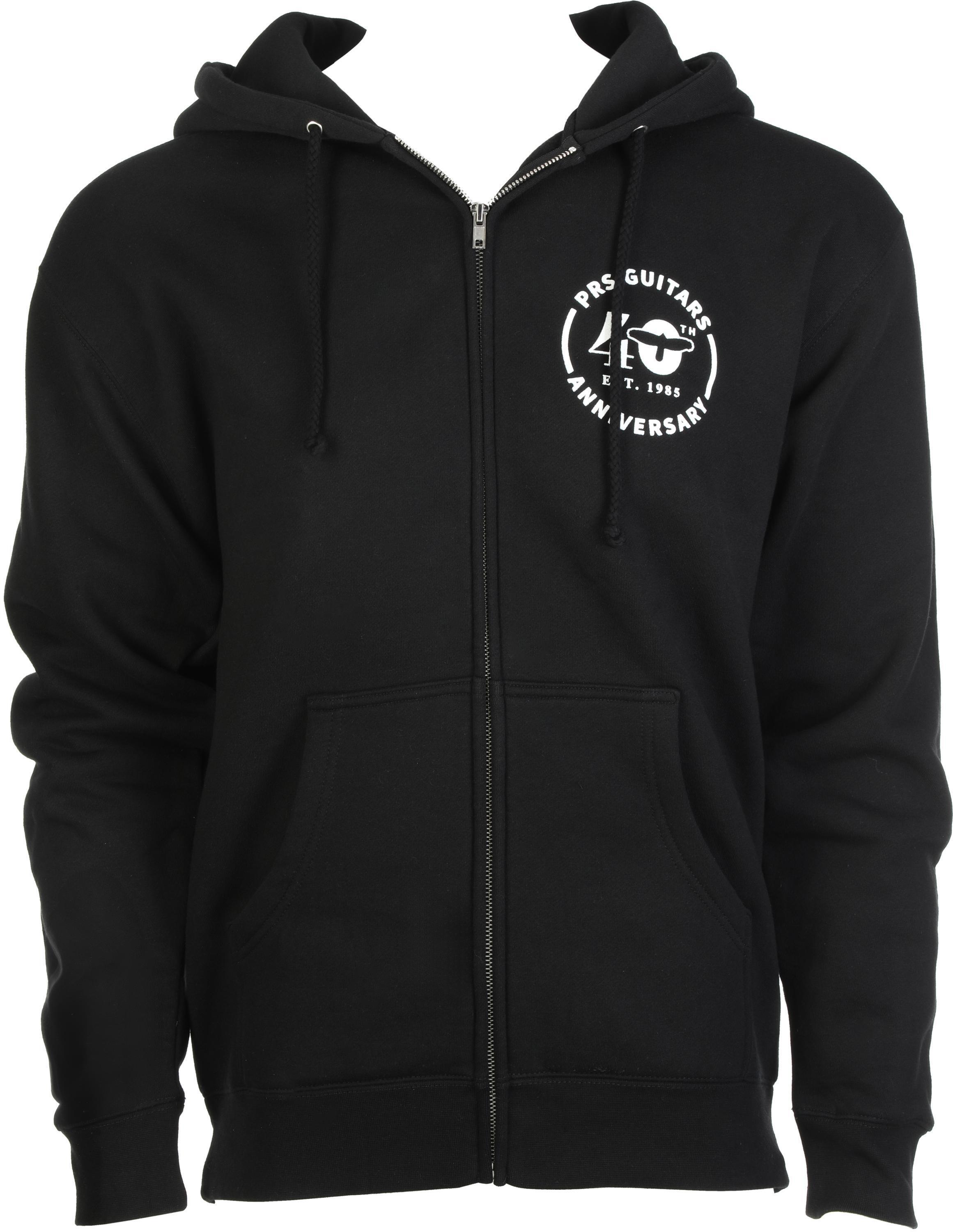 PRS 40th Anniversary Full-zip Hoodie - Black, Large | Sweetwater