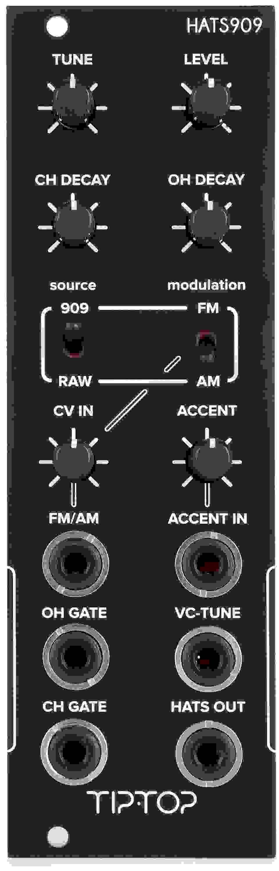 Tiptop Audio HATS909 Eurorack Hi-hats Module - Black | Sweetwater