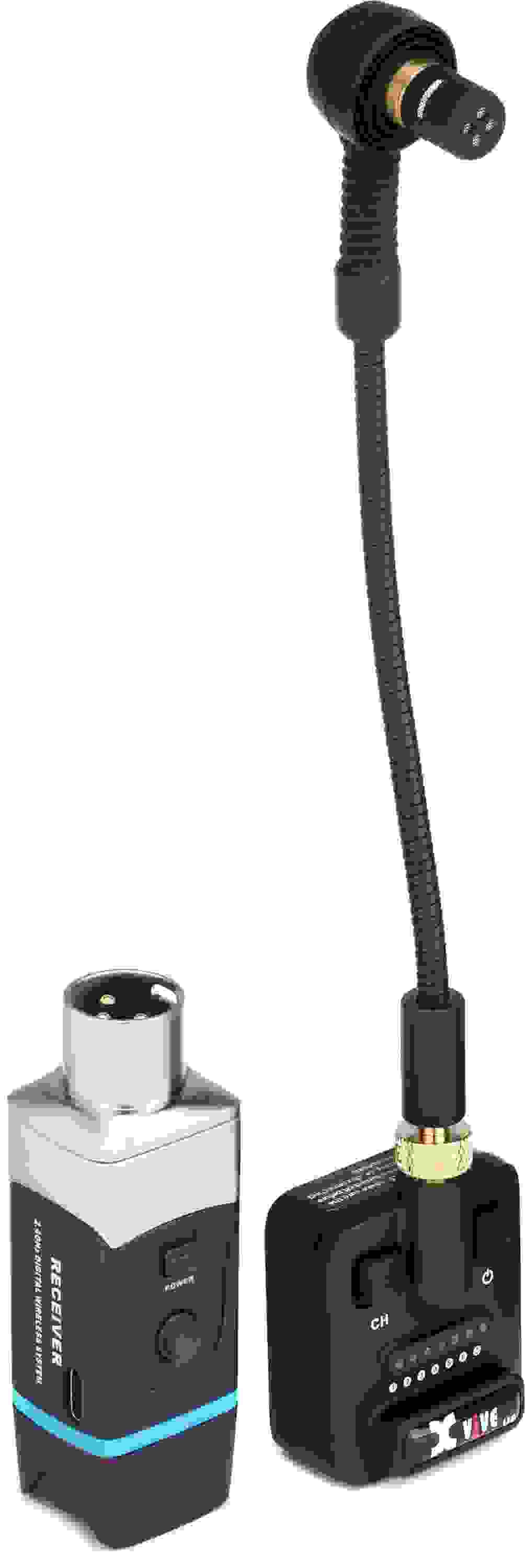 Xvive U8 Acoustic Guitar Wireless System - Black | Sweetwater