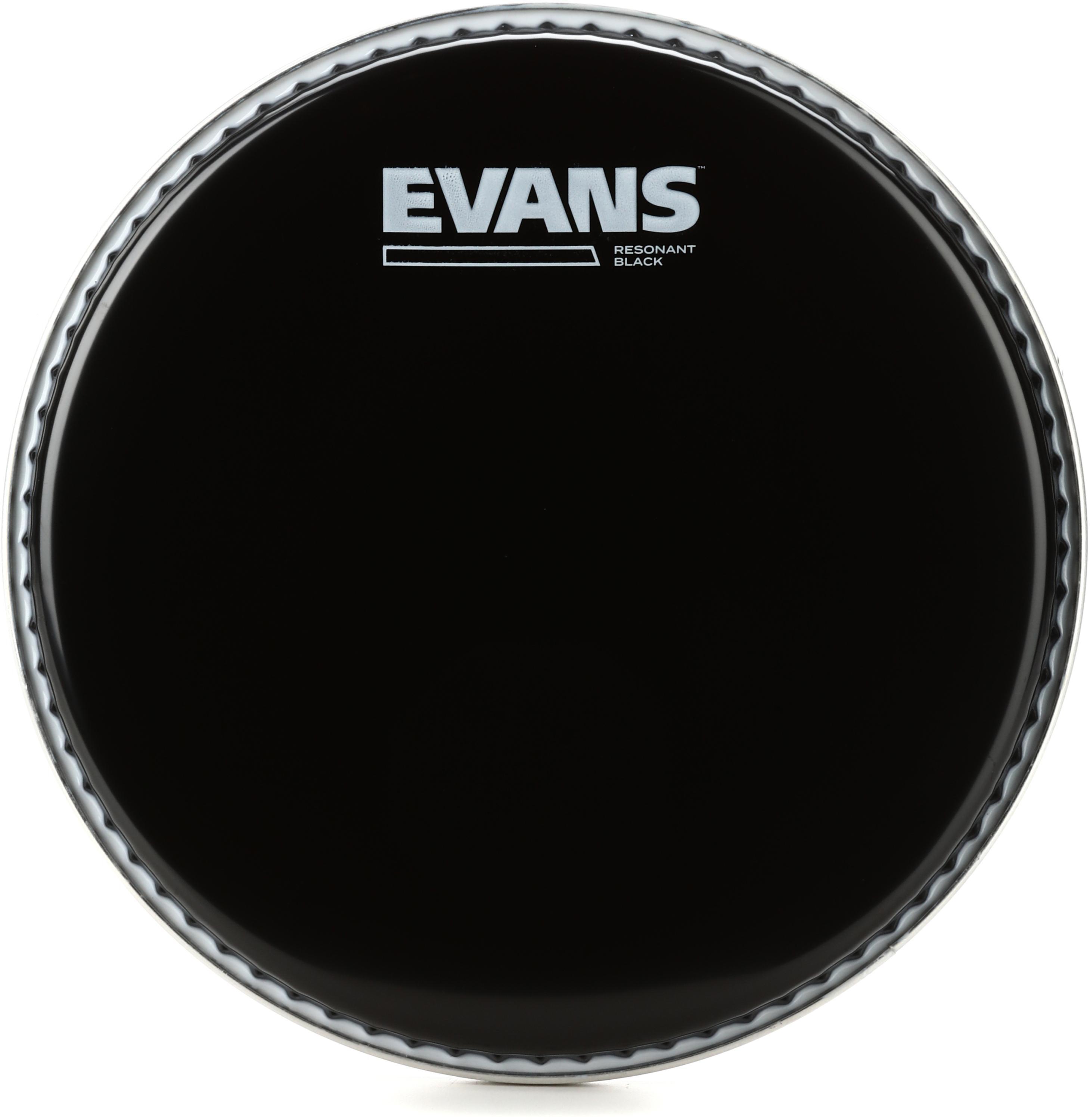 Evans Resonant Black Tom Head - 8 inch | Sweetwater