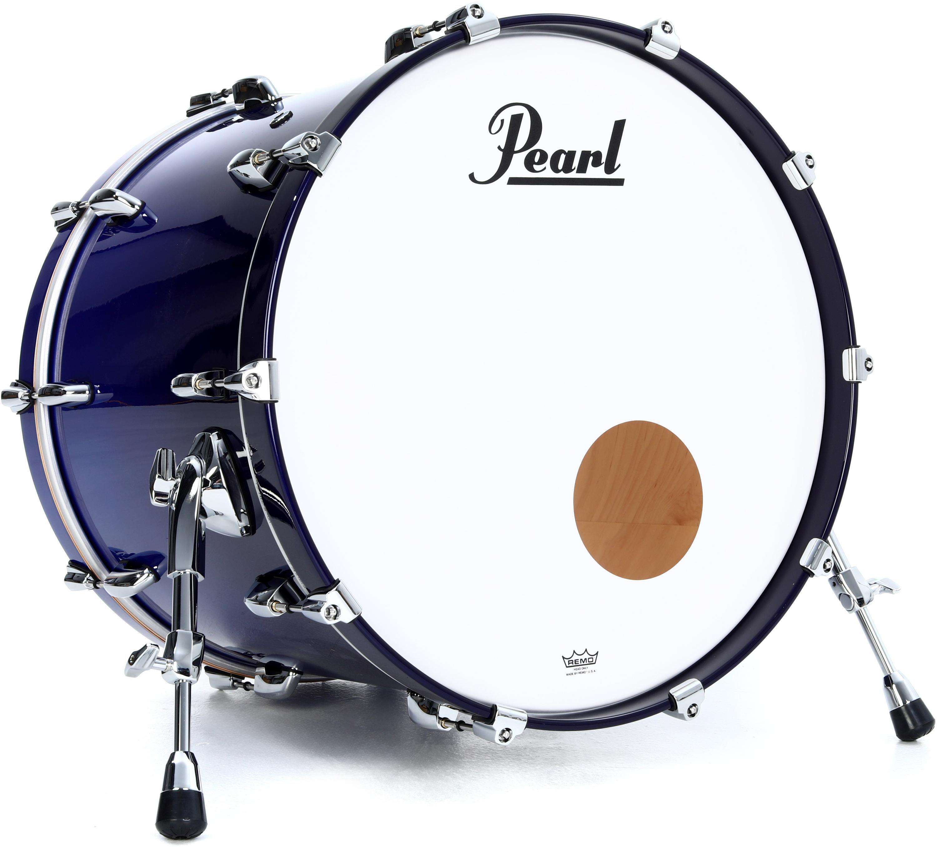 Pearl Masters Maple Pure Bass Drum - 18 x 22 inch - Kobalt Blue Fade ...