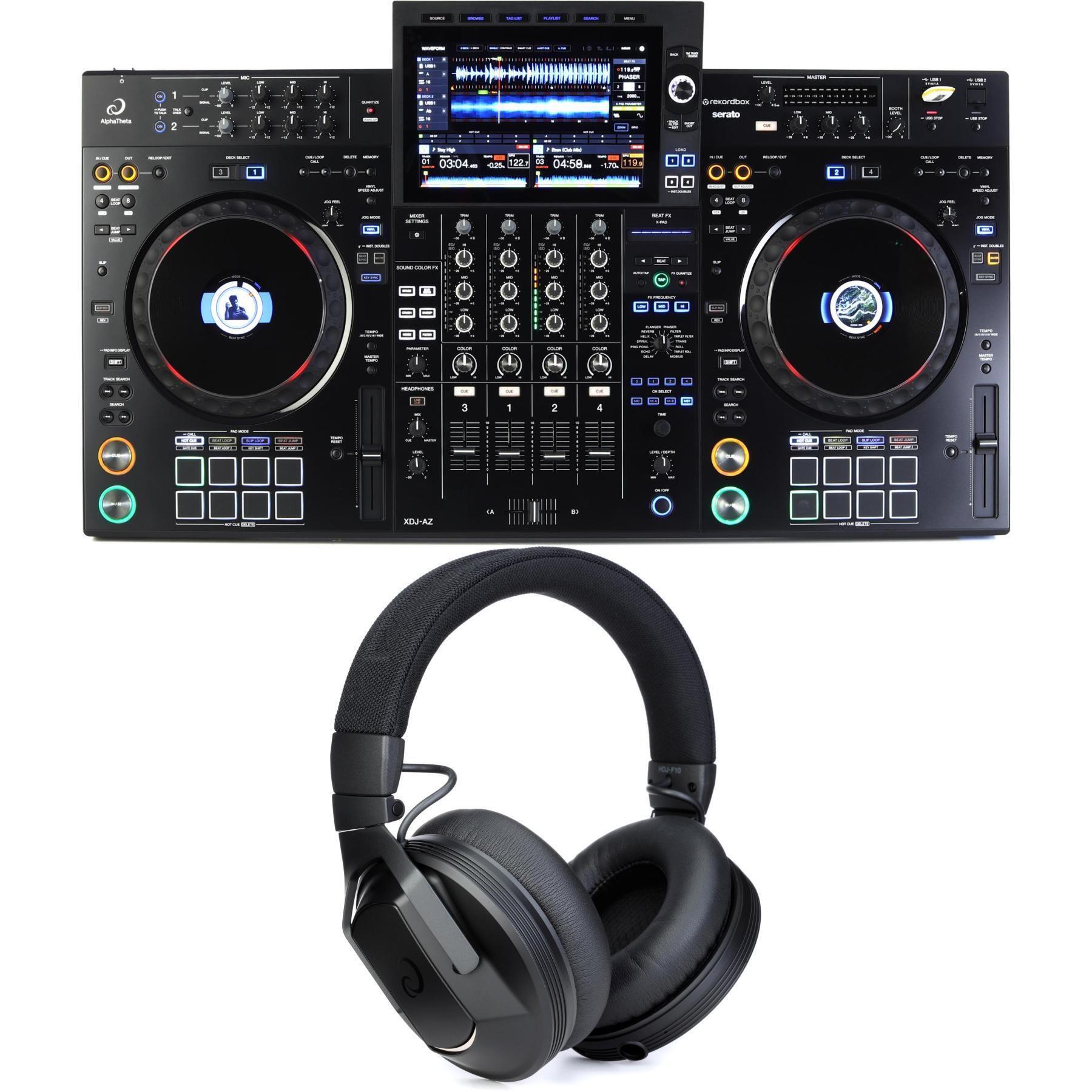 AlphaTheta XDJ-AZ 4-channel Digital DJ System with Wireless Headphones ...
