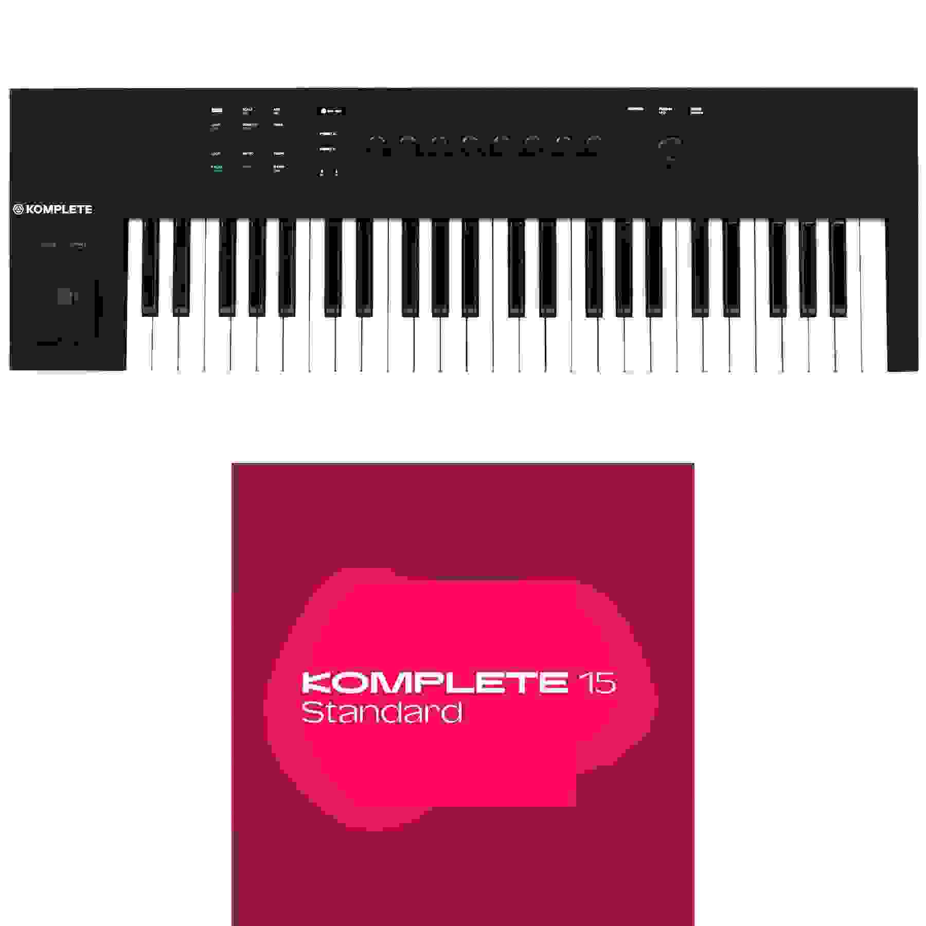 Native Instruments Komplete Kontrol A49 Smart Keyboard Controller with Komplete Standard ...