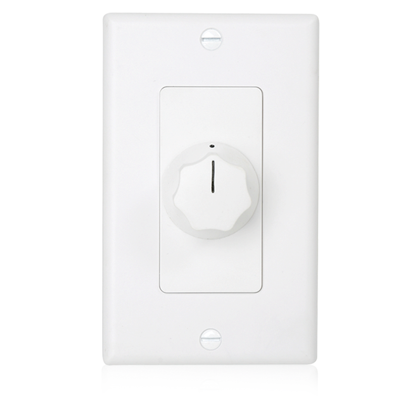 AtlasIED AT35D 35-watt Single Gang Decora Volume Control - Ivory/White ...