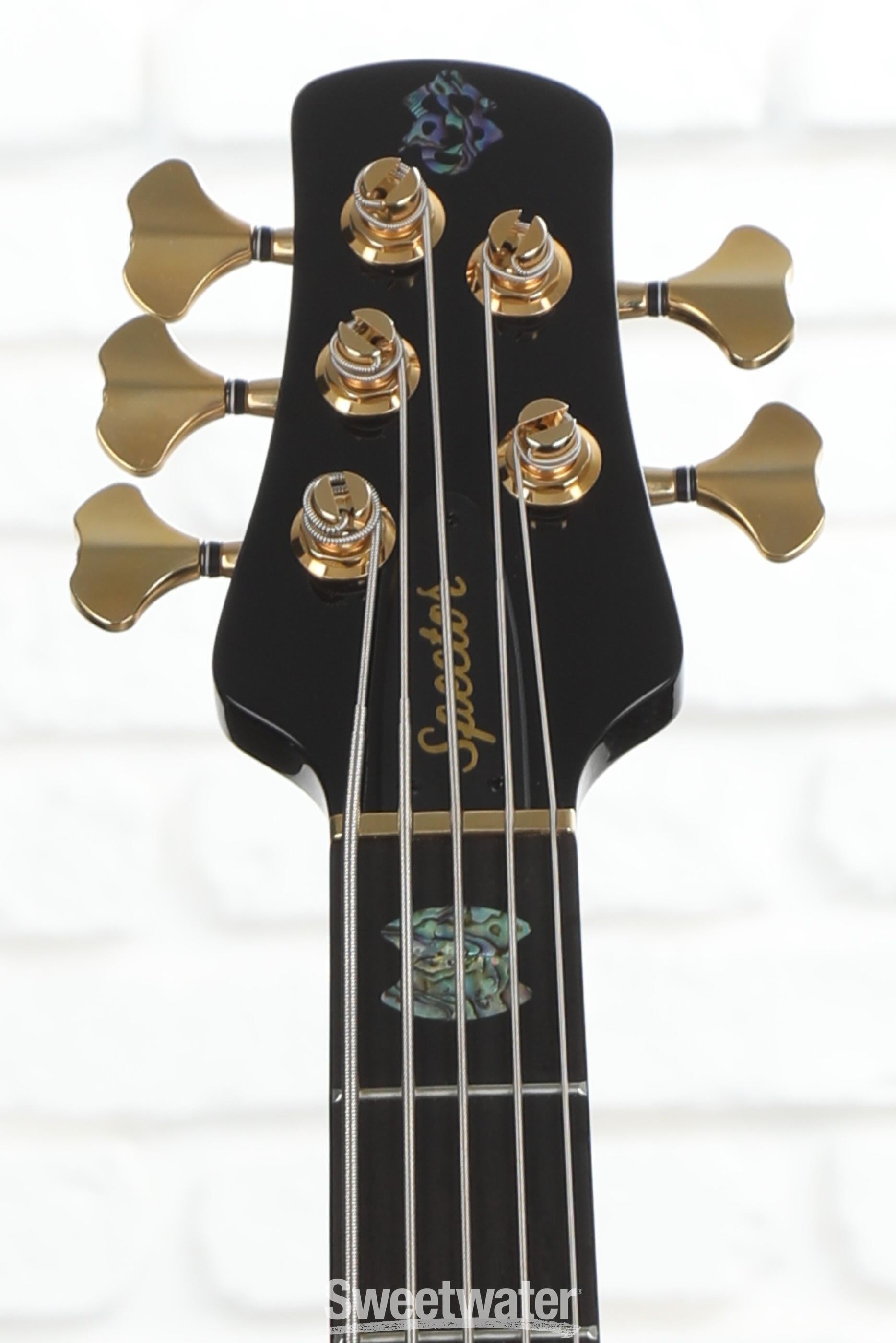 Spector Euro 5 CST Electric Bass Guitar - Natural Black Burst | Sweetwater