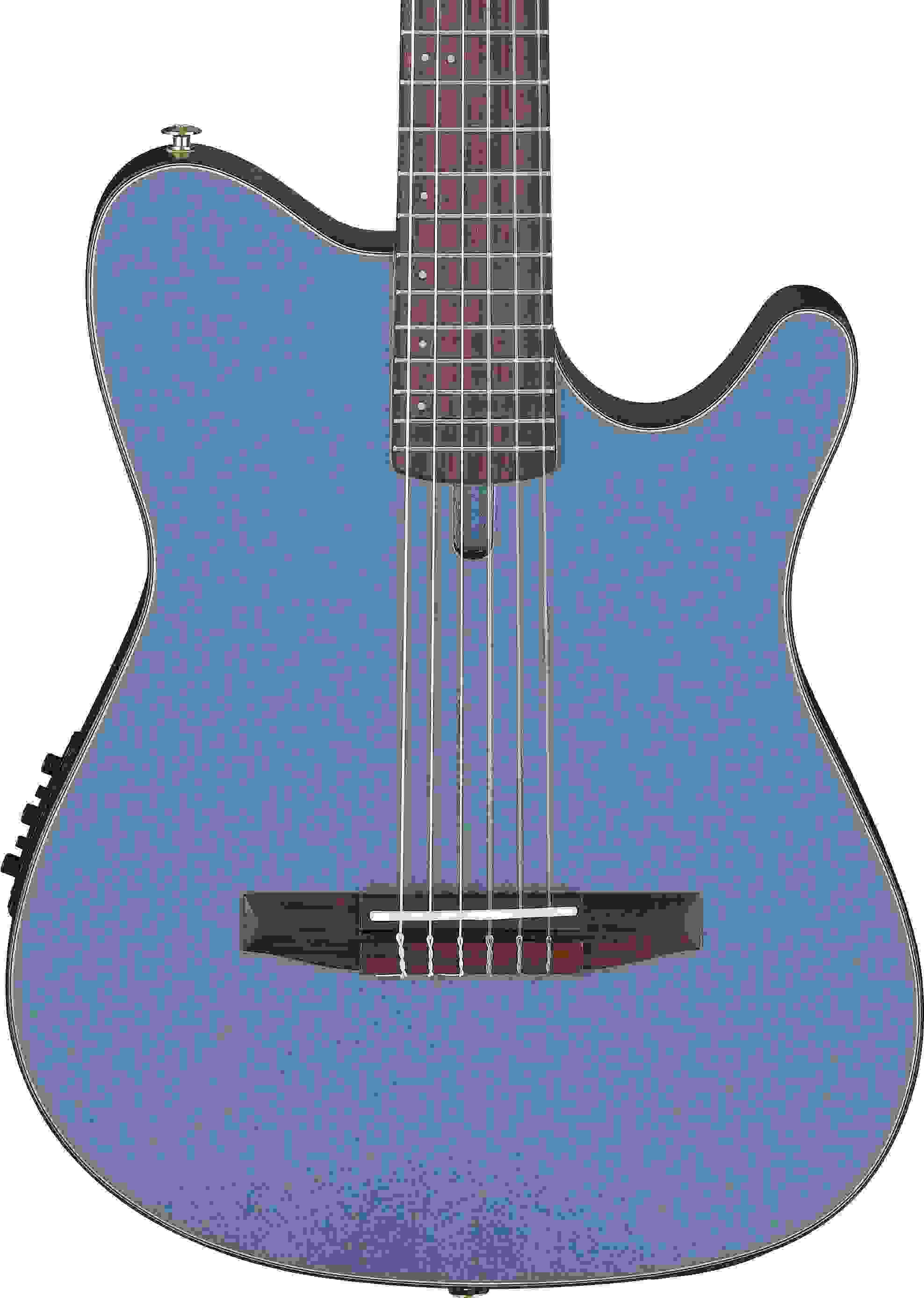 Ibanez FRH10NIBF Thinline Nylon Acoustic-electric Guitar - Indigo Blue ...