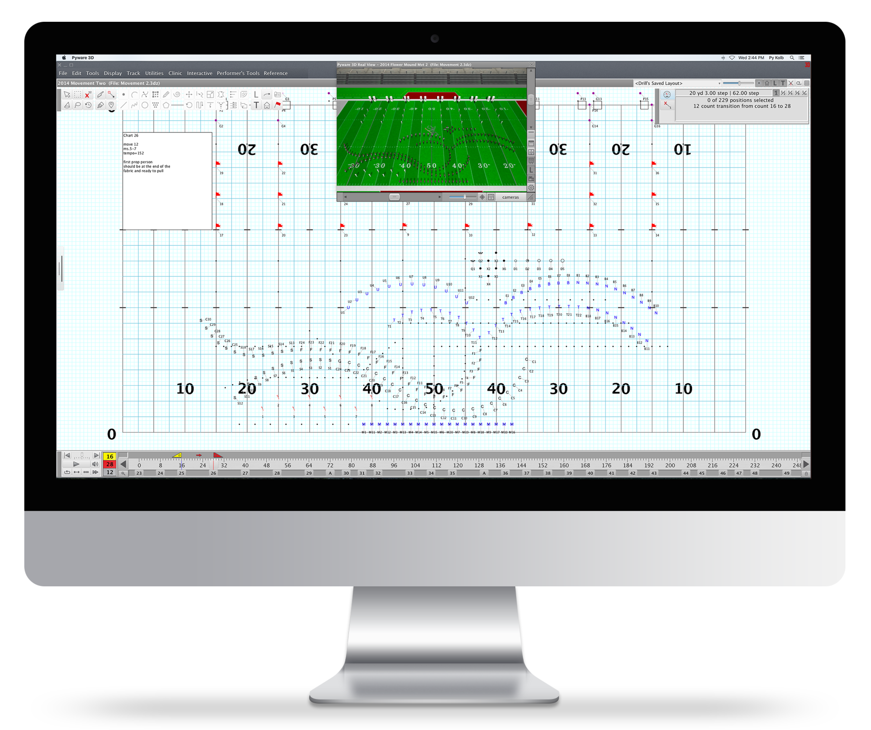 Pyware 3D Professional Marching Band Drill Design Software | Sweetwater