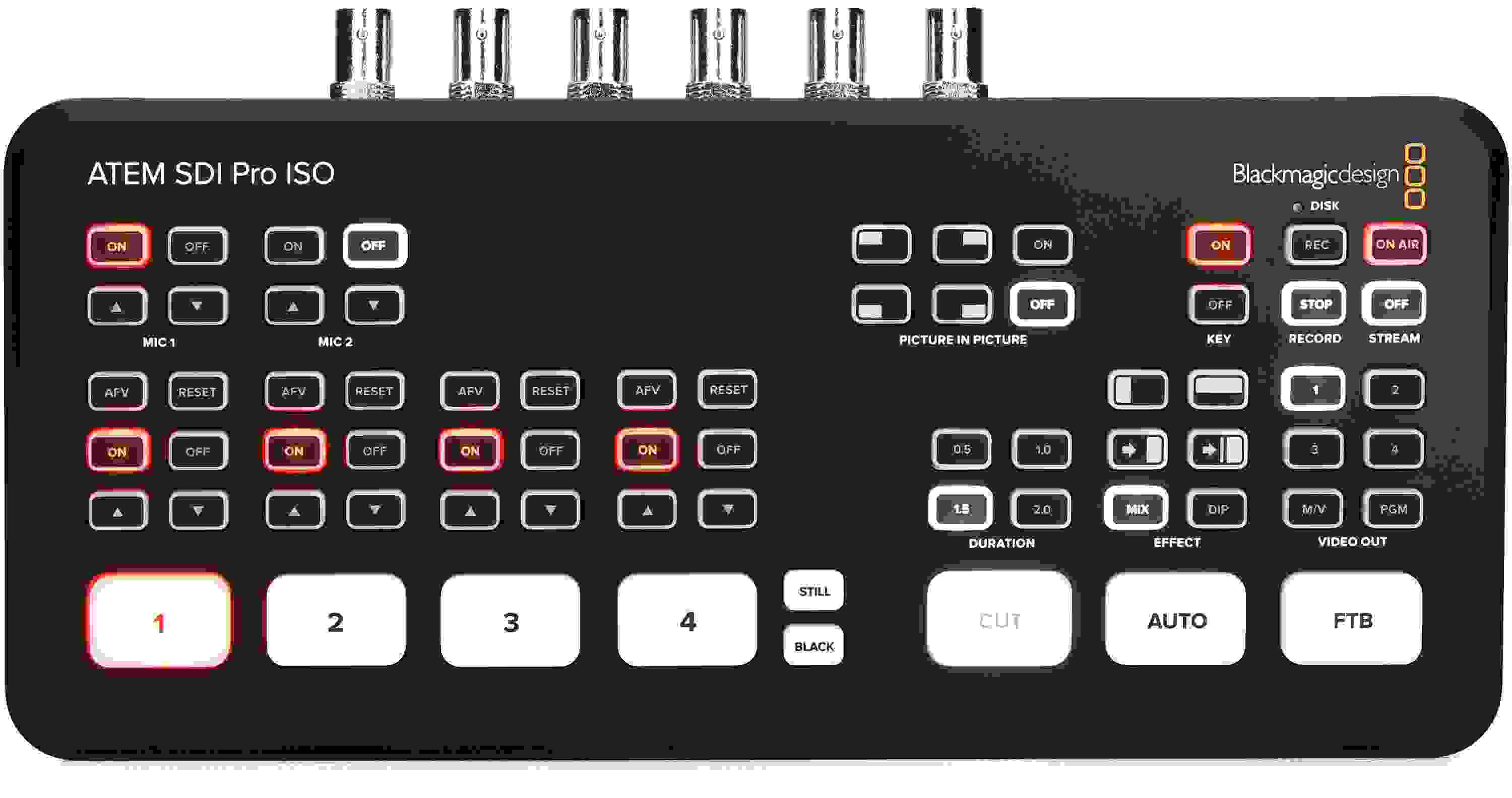 Blackmagic Design ATEM SDI Pro ISO Video Production Studio with 5 ...