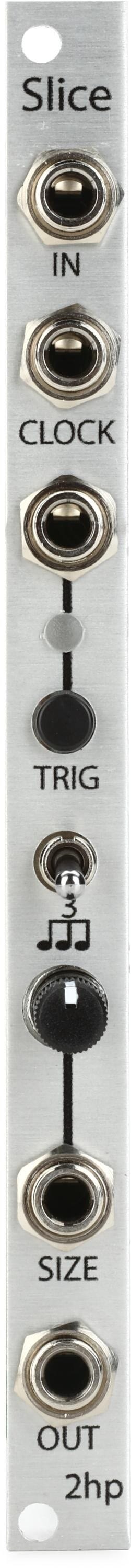 2HP Slice Beat Repeat/Glitch Eurorack Module - Silver | Sweetwater