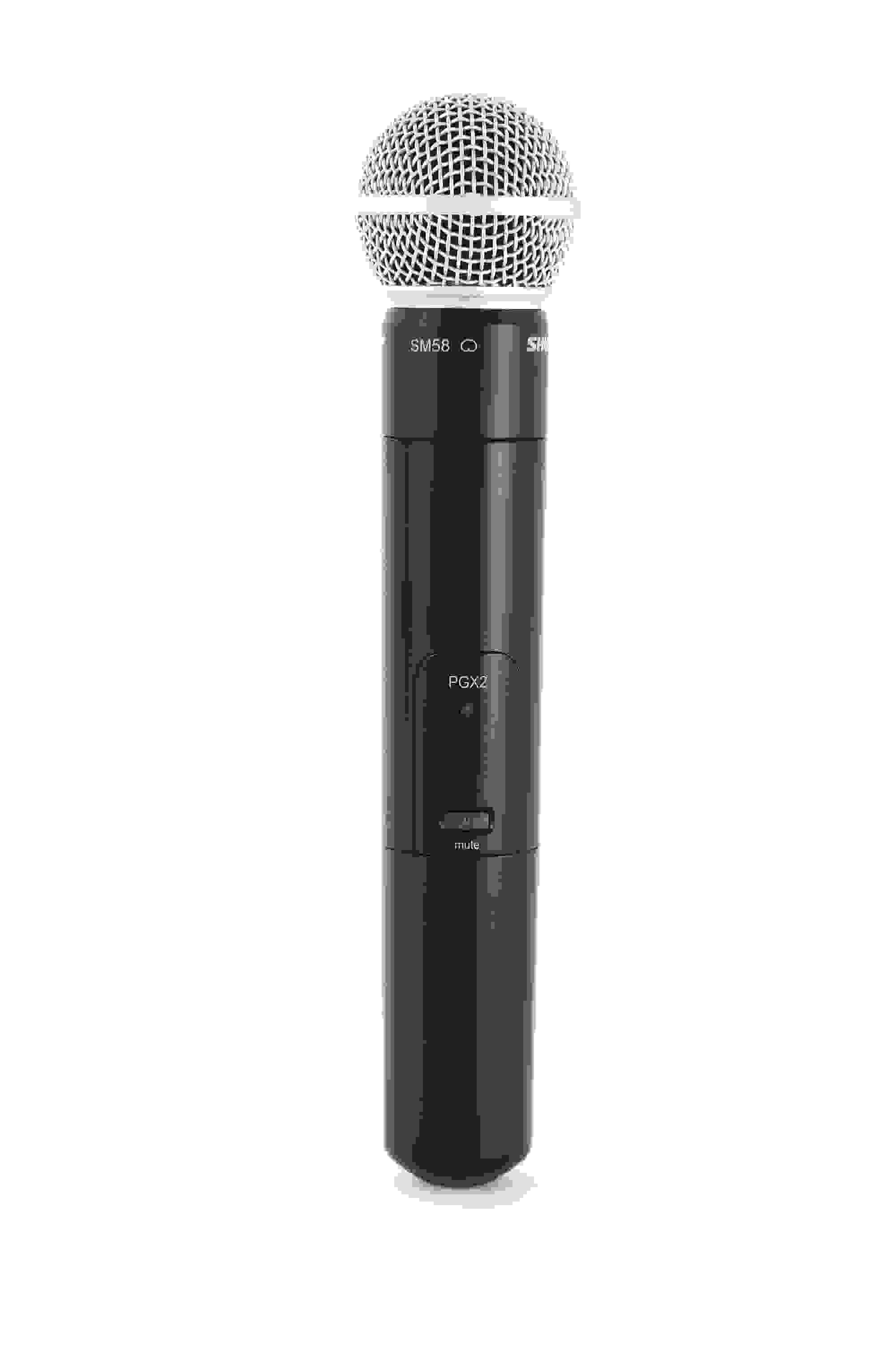 Shure PGX2/SM58 Handheld Wireless Transmitter - J6 Band, 572 - 590 MHz ...
