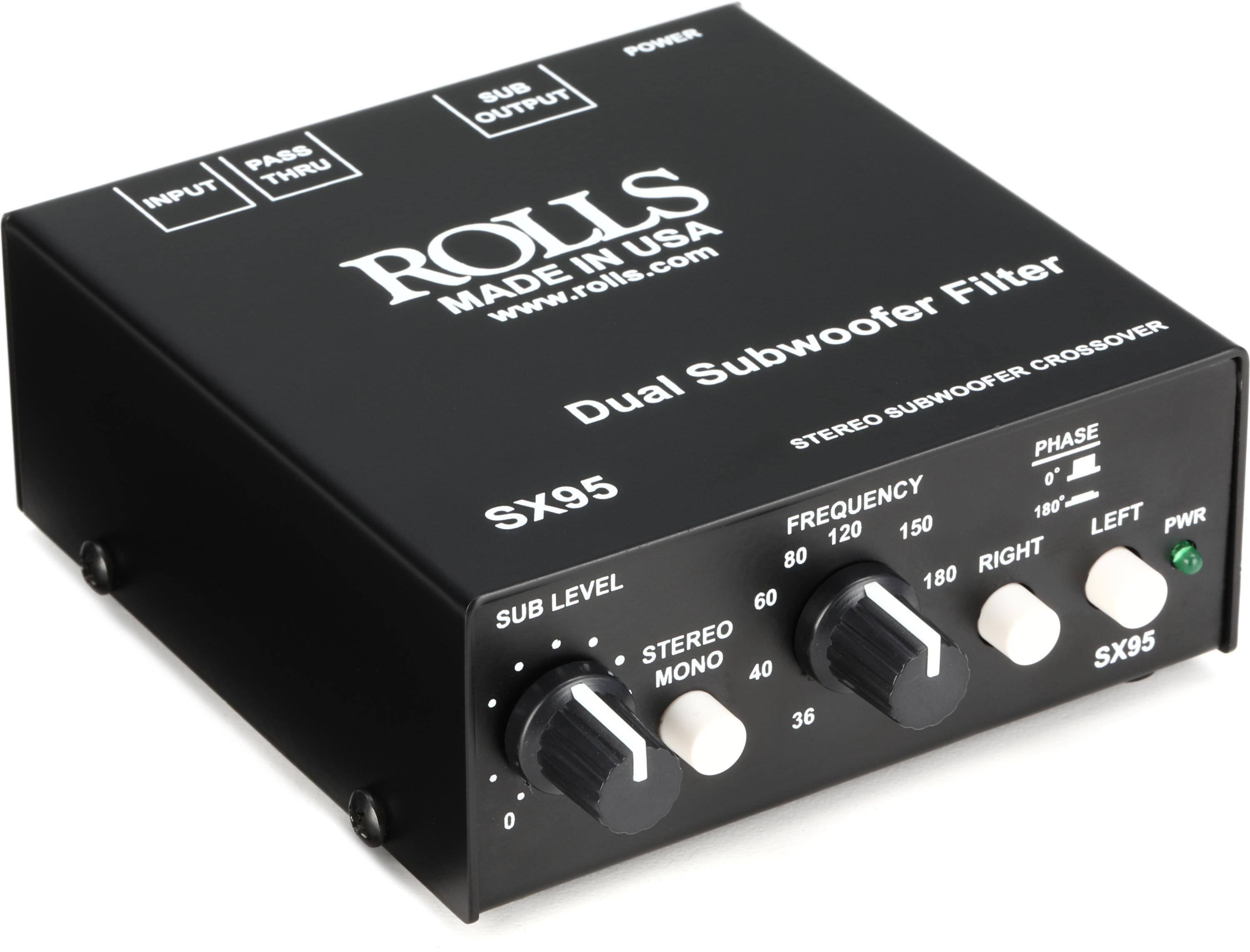 Rolls SX95 Stereo Subwoofer Crossover | Sweetwater