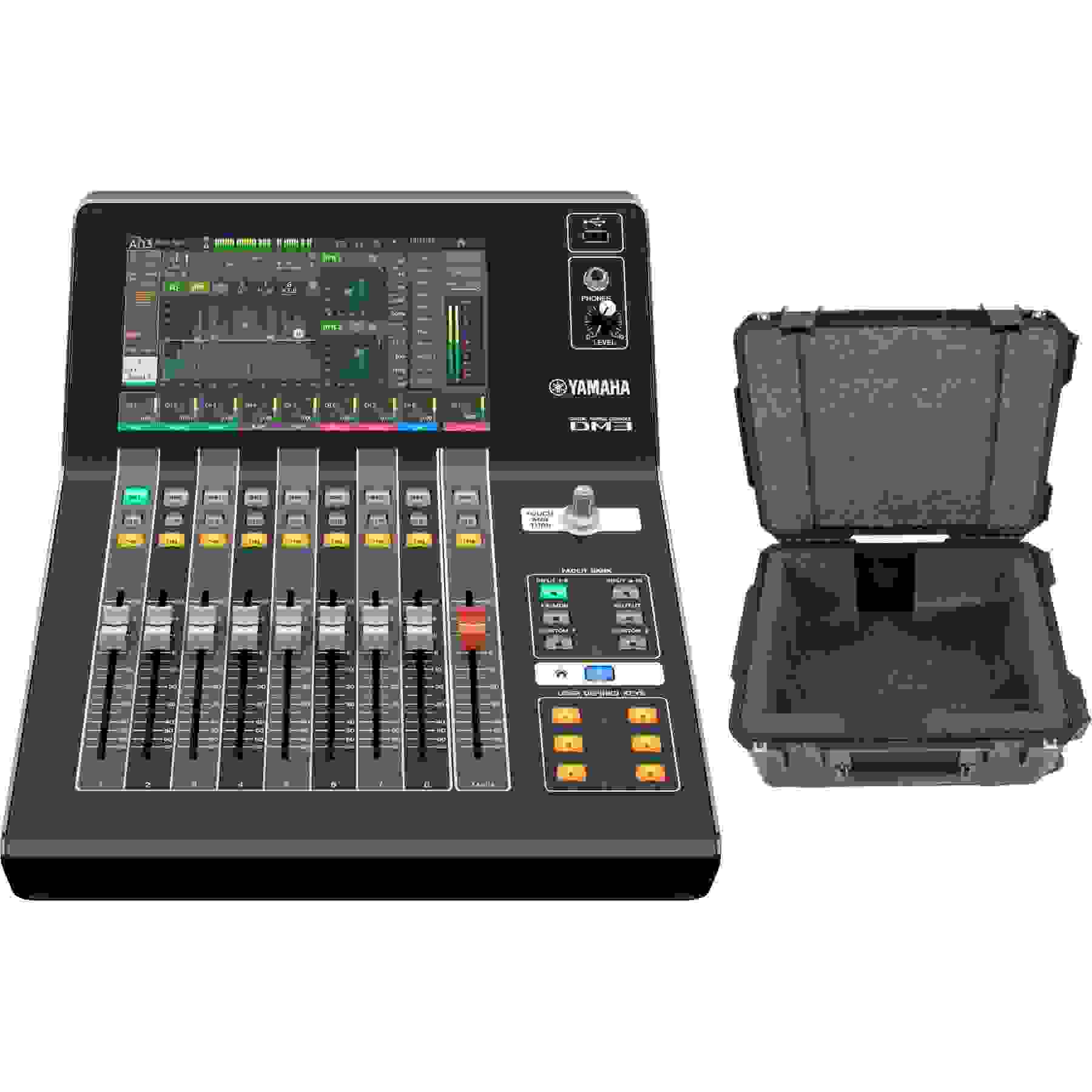 Yamaha DM3-D 22-channel Digital Mixer with Dante and SKB iSeries Case ...