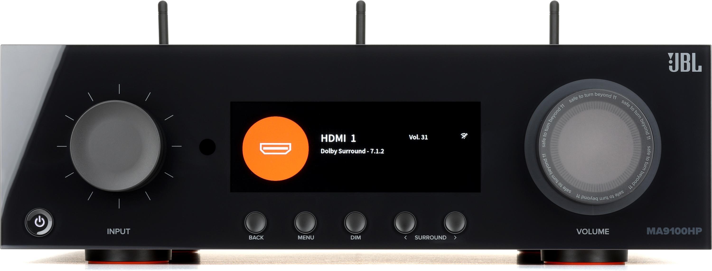 JBL MA9100HP 9.2-channel 8K A/V Receiver - Black | Sweetwater