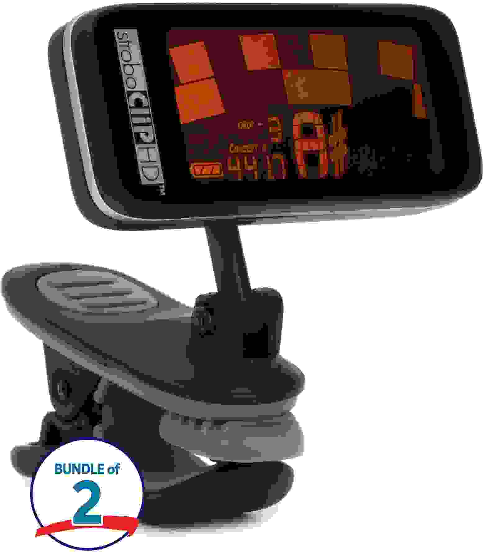 Peterson StroboClip HD High Definition Clip-on Strobe Tuner 2-pack ...