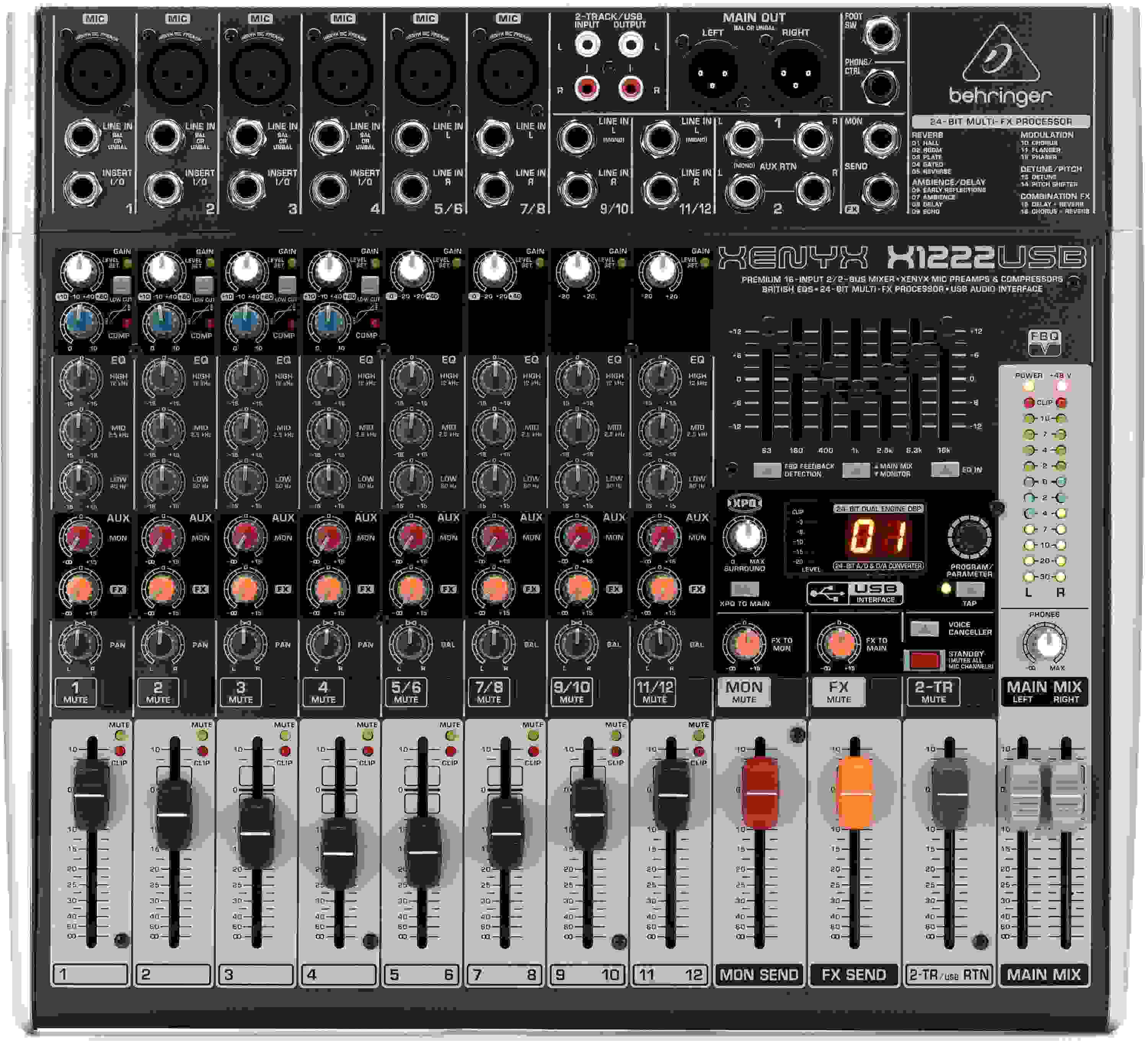 Behringer Xenyx X1222USB Mixer | Sweetwater