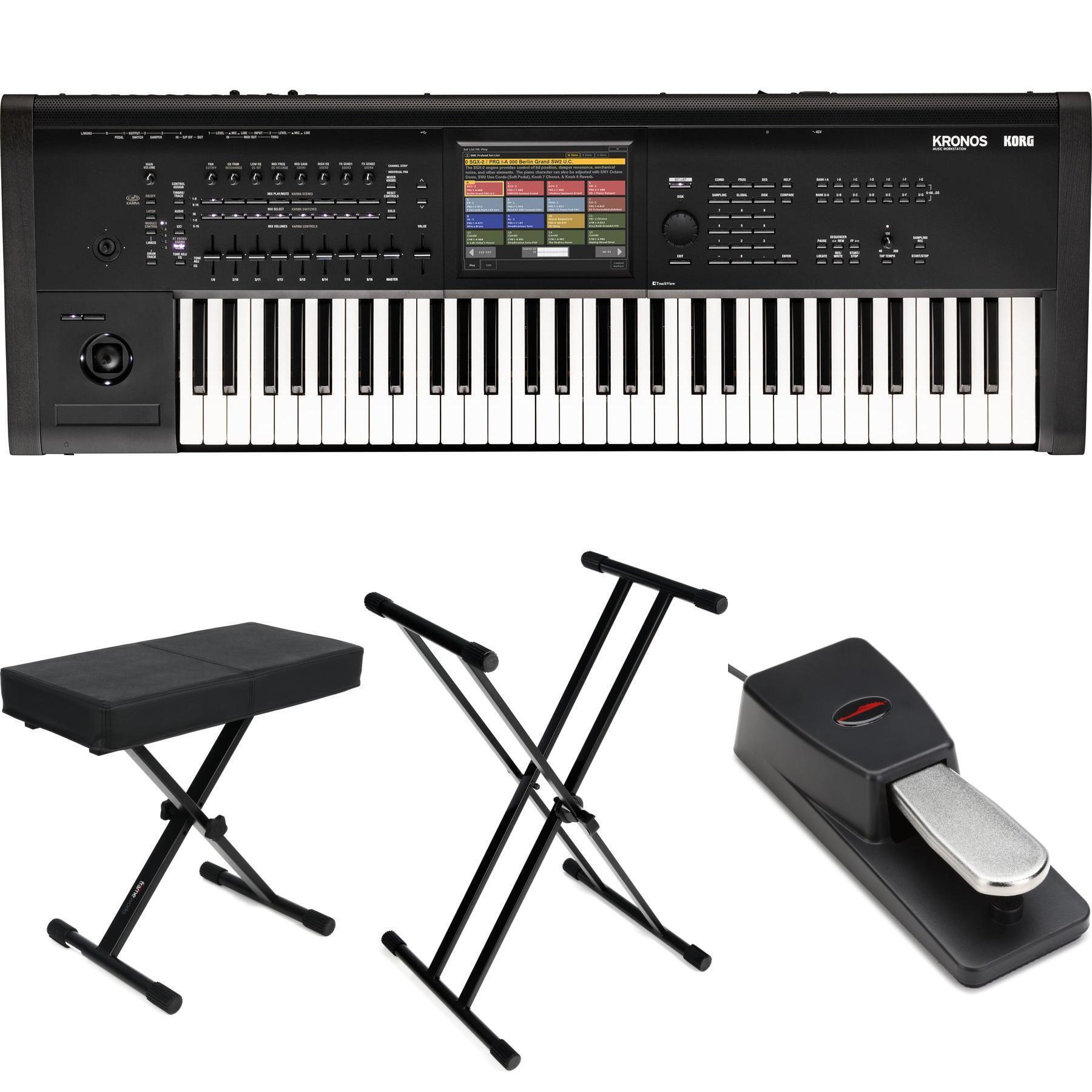 Korg Kronos 3 61-key Music Workstation Essentials Bundle | Sweetwater