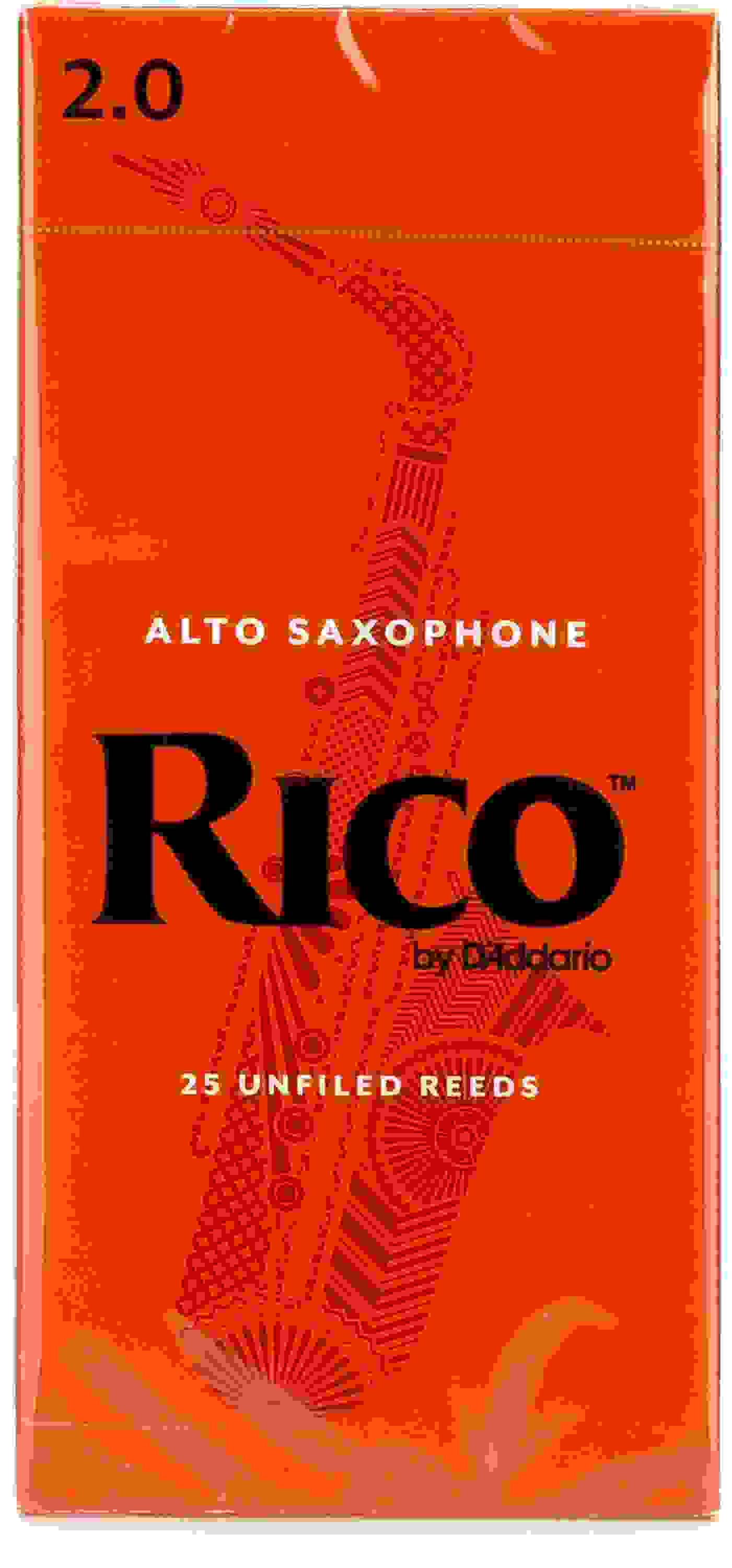 D'Addario Rico Alto Saxophone Reeds - 2.0 (25-pack) | Sweetwater