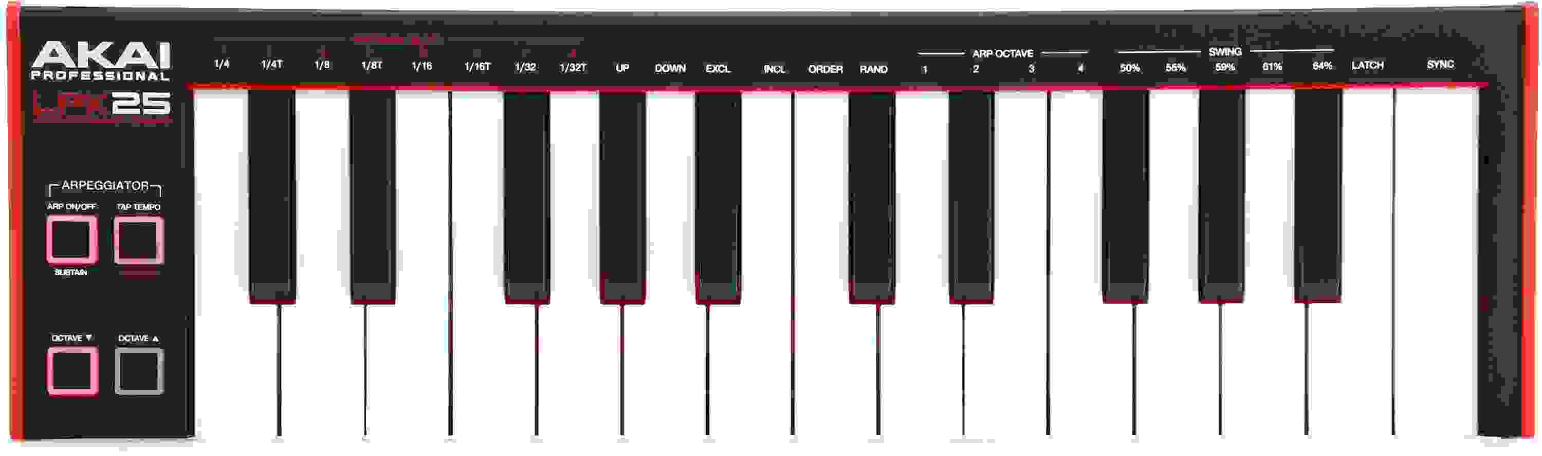 Akai Professional LPK25 mk2 25-key USB Mini Keyboard Controller ...
