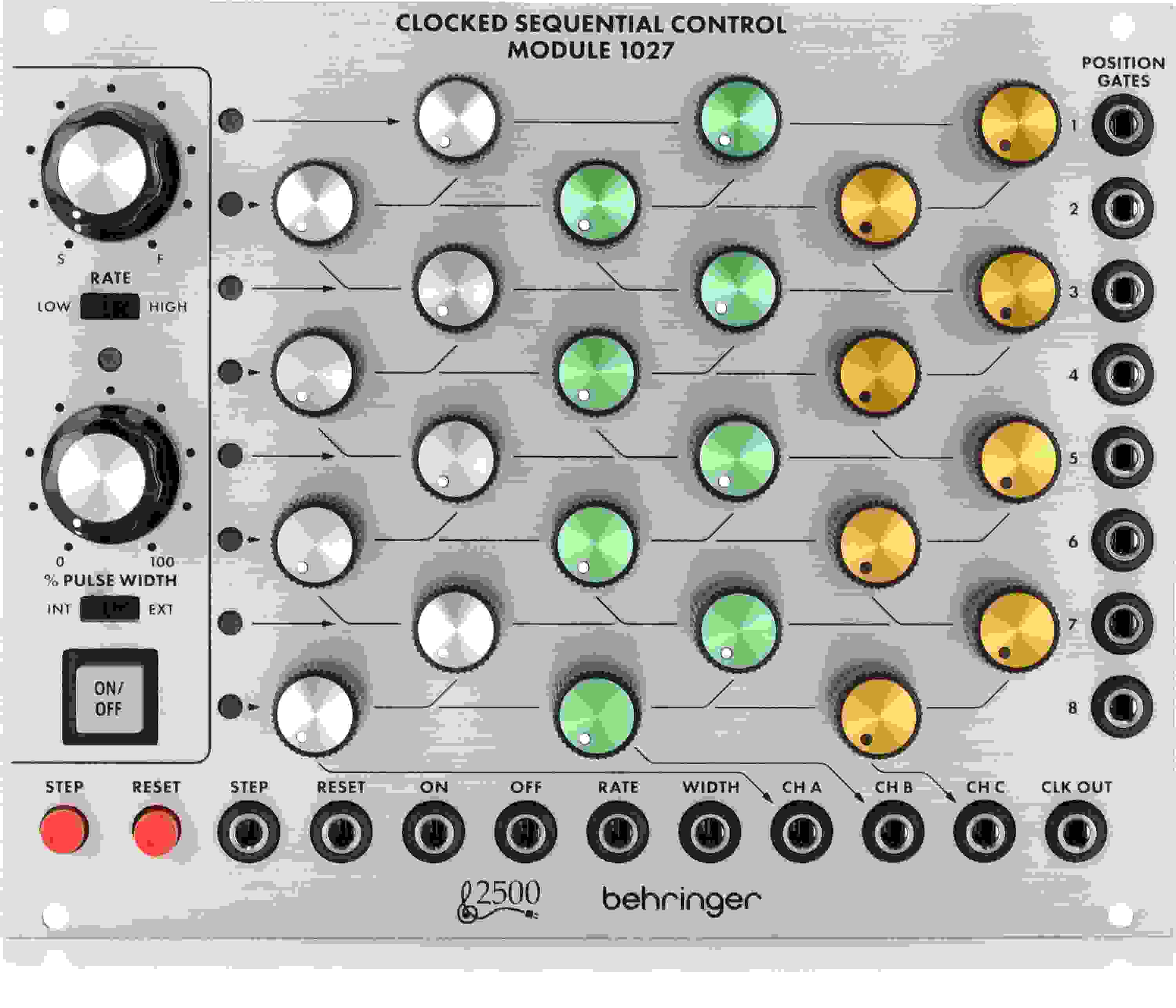 Behringer Clocked Sequential Control Module 1027 8-step Sequencer Eurorack Module | Sweetwater