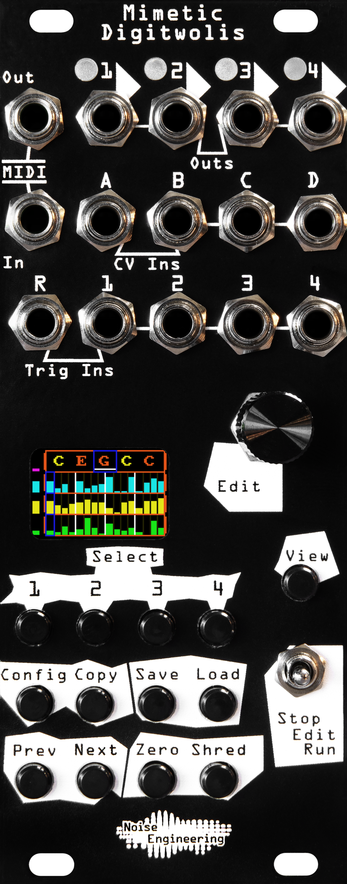 Noise Engineering Mimetic Digitwolis 4-channel CV Sequencer Eurorack ...