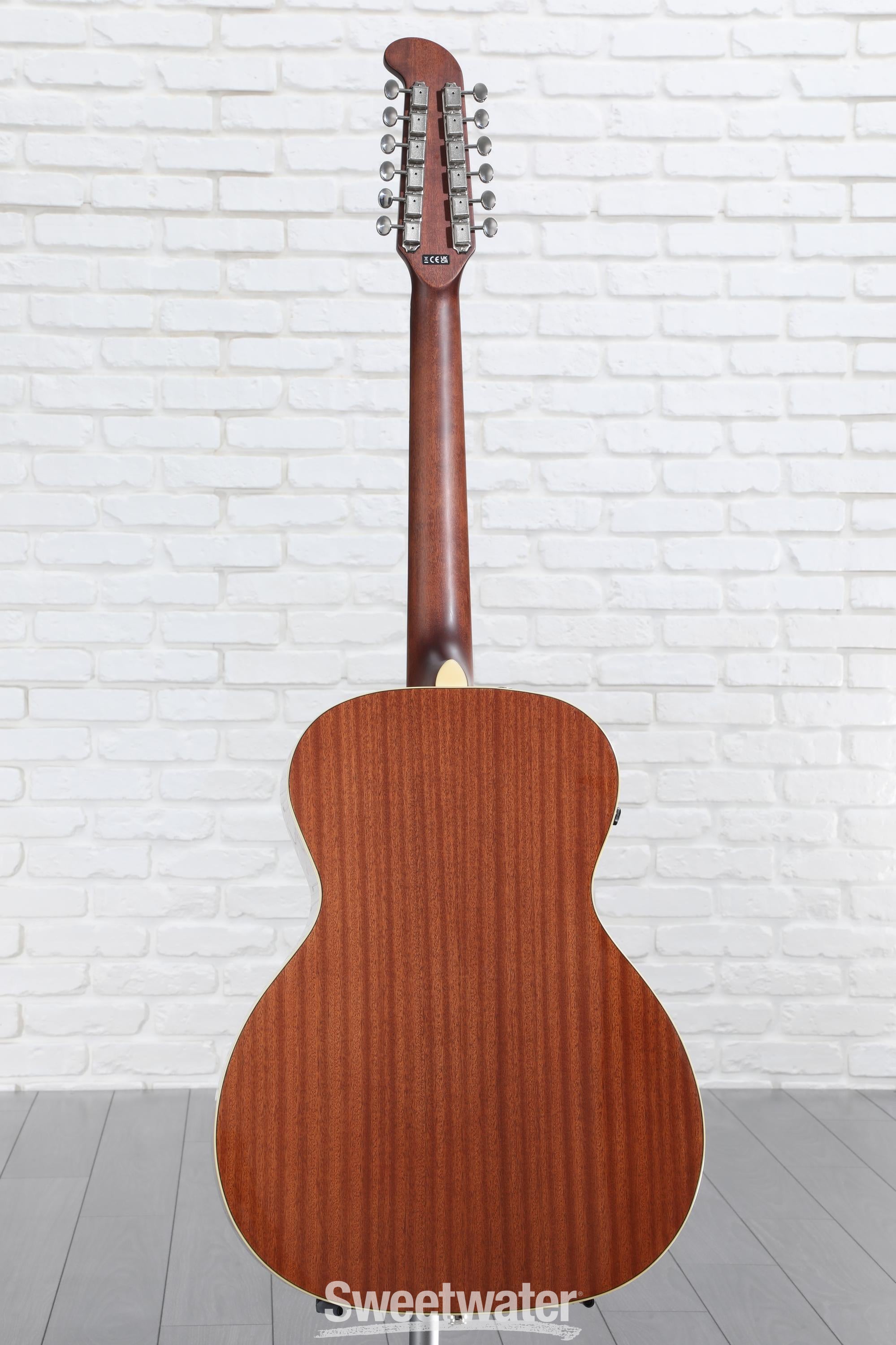Fender Villager 12-string Acoustic-electric Guitar - Aged Natural ...