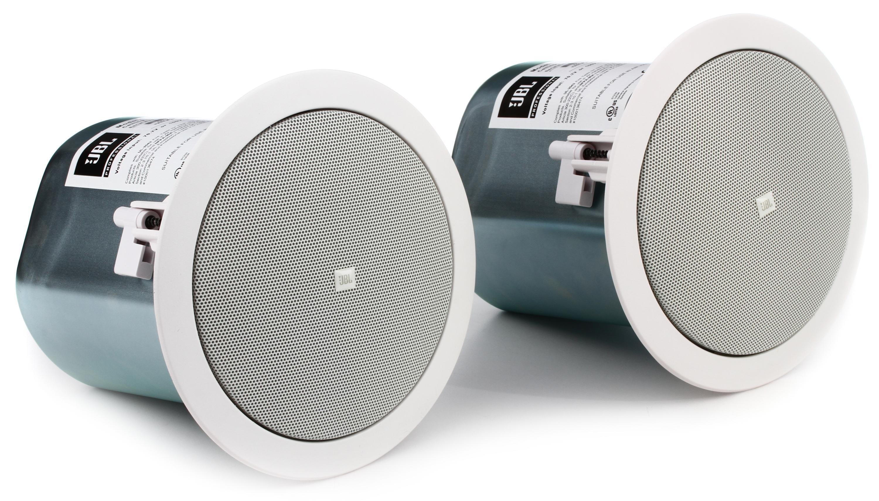 JBL Control 24CT 4-inch Ceiling Speakers with Transformer (Pair ...