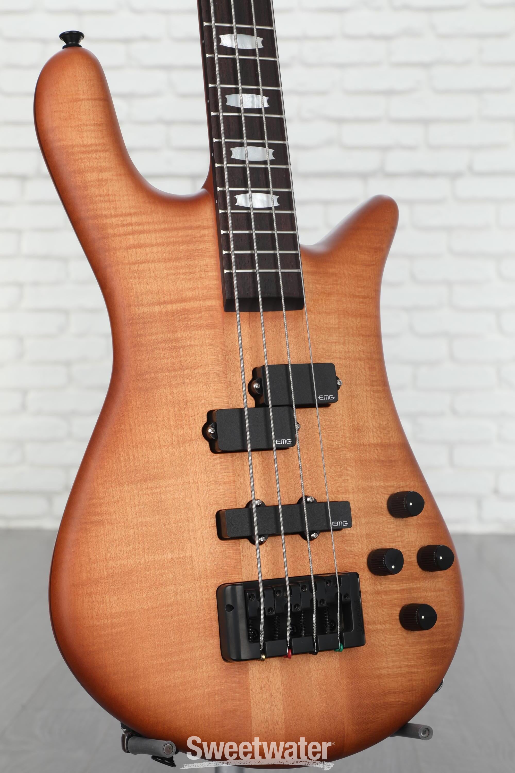 Spector Euro 4 LX Electric Bass Guitar - Natural Sunburst | Sweetwater
