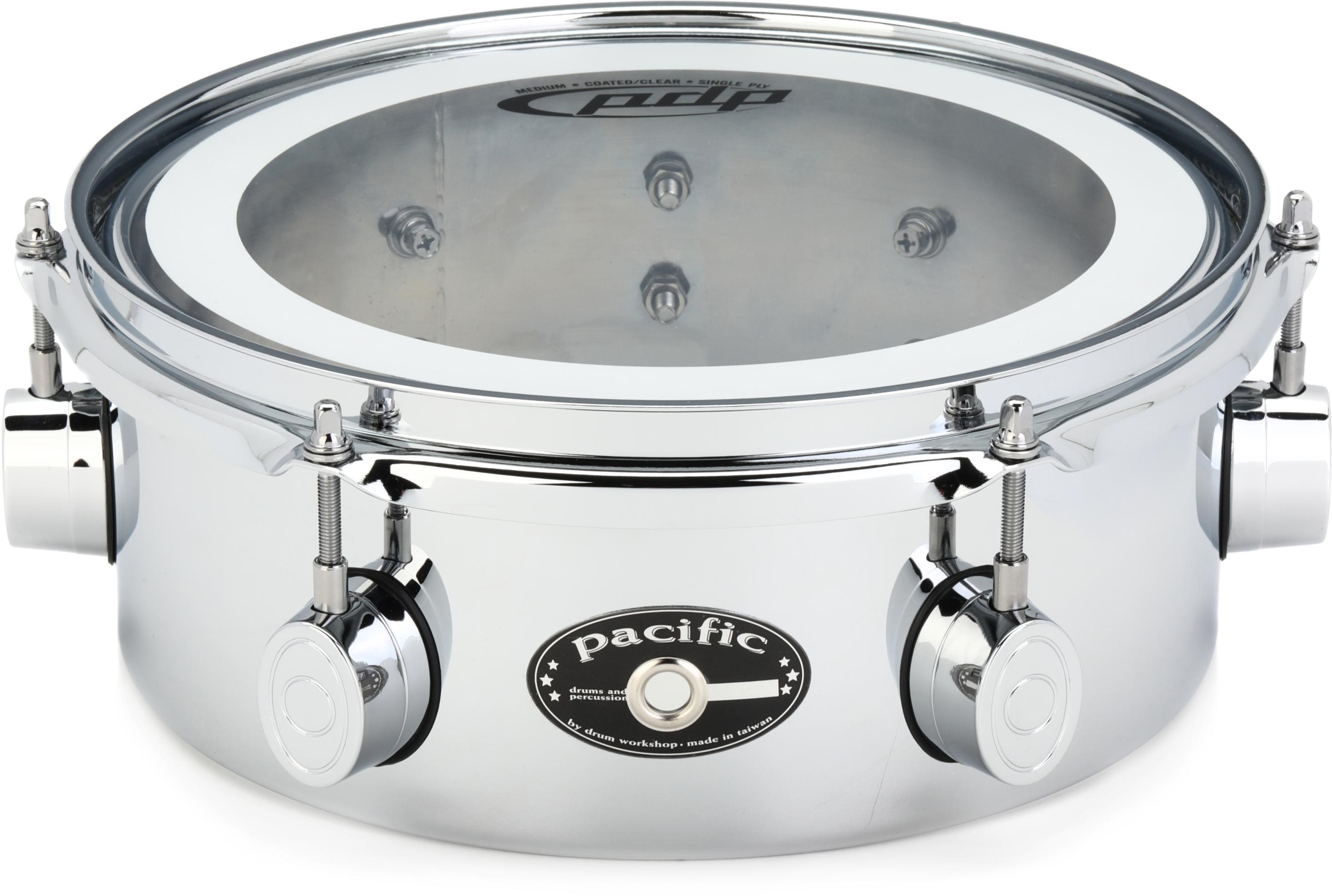 PDP Mini Timbale - 4 inches x 10 inches, Chrome over Steel | Sweetwater