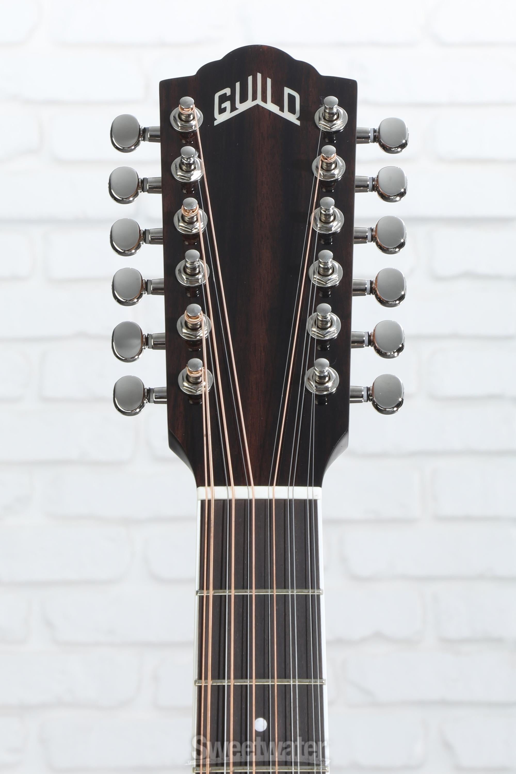 Guild F-2512E Deluxe 12-string Acoustic-electric Guitar - Antique ...