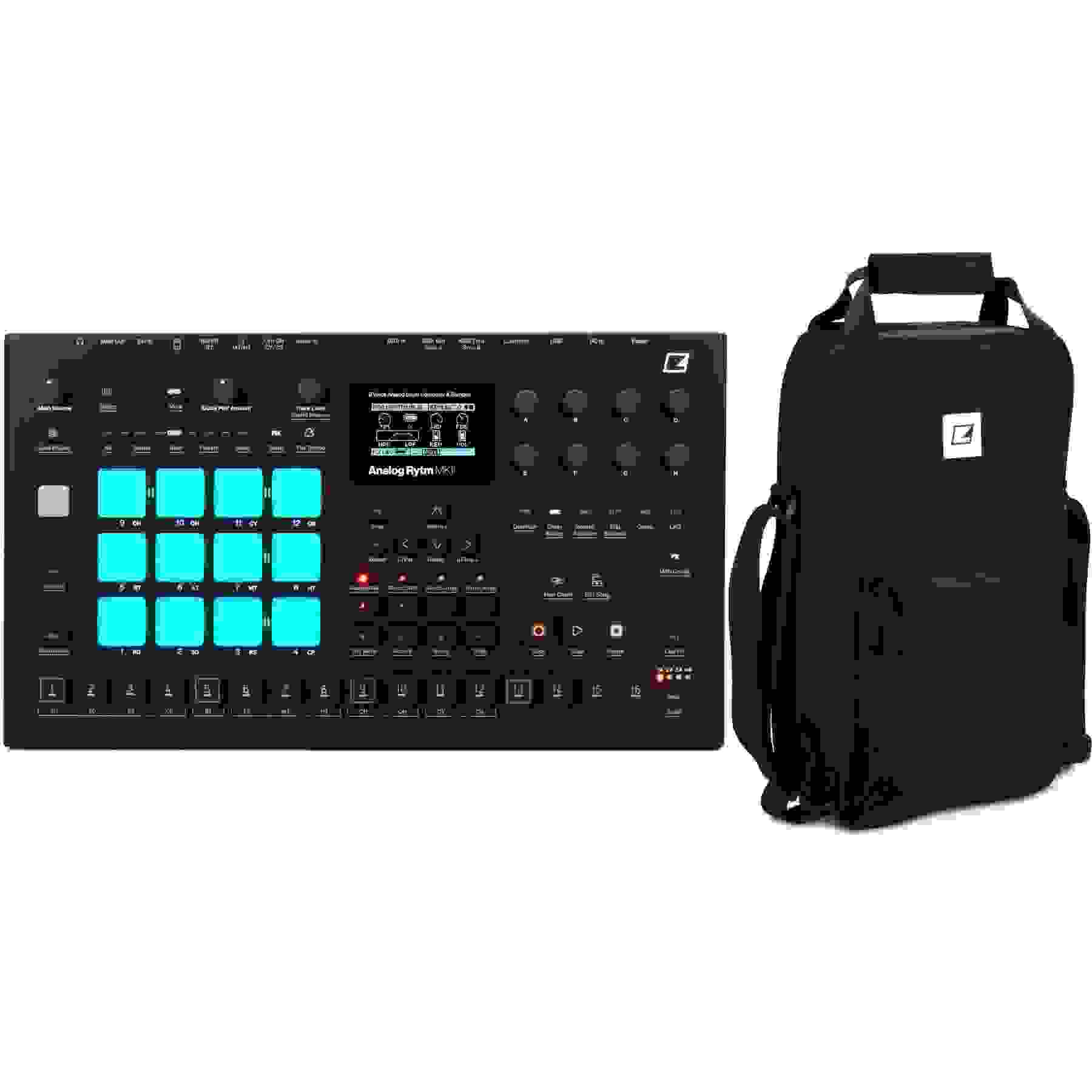 Elektron Analog Rytm MKII 8-voice Analog Drum Computer and ECC-7 Bag ...