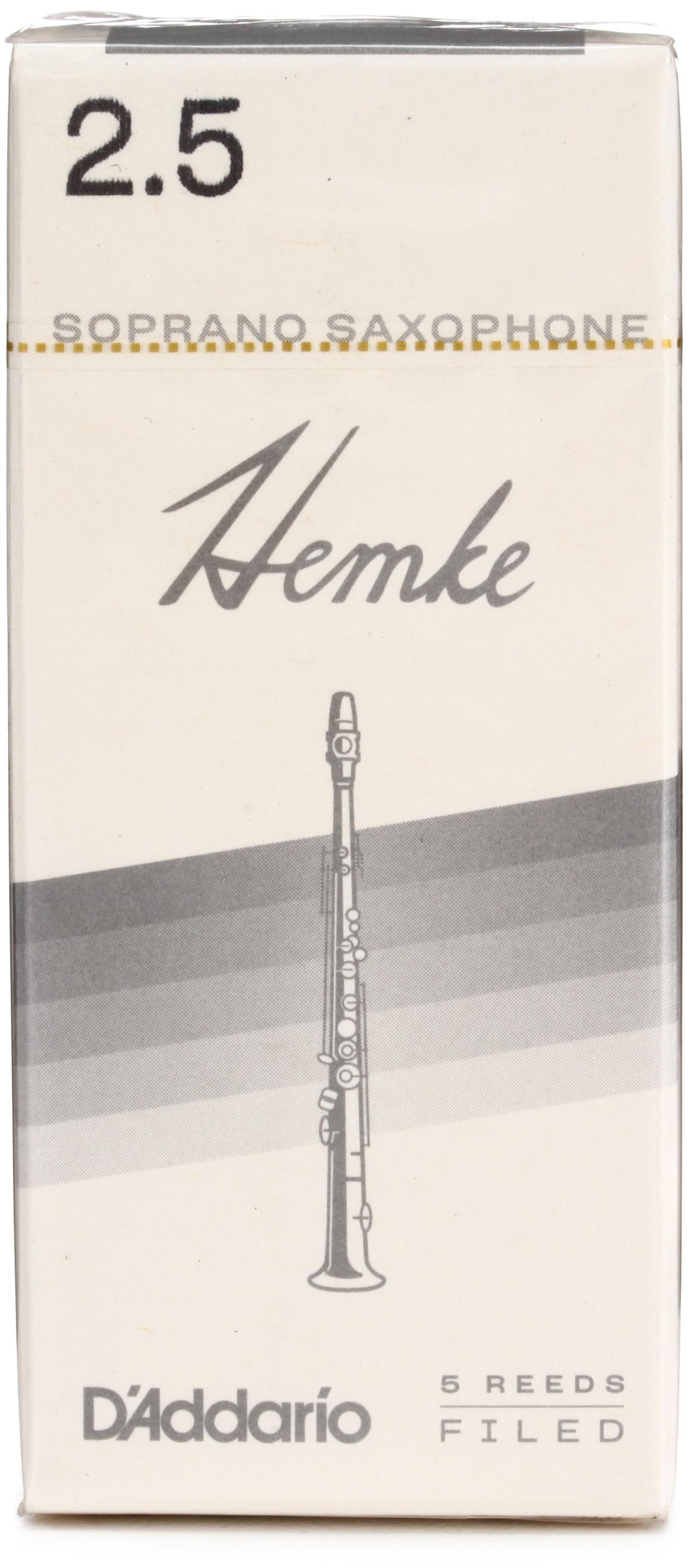 D'Addario Frederick L. Hemke Soprano Saxophone Reeds - 2.5 (5-pack ...