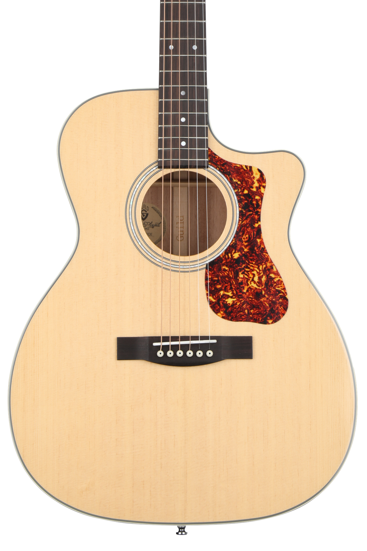 Guild OM-140CE Orchestra Acoustic-Electric Guitar - Natural | Sweetwater