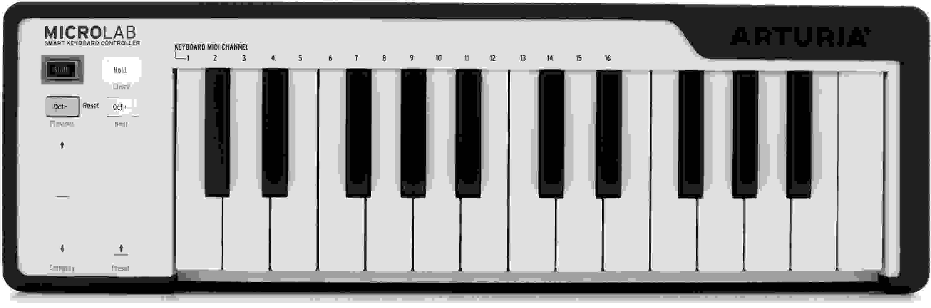 Arturia MicroLab 25-key Keyboard Controller - Black | Sweetwater
