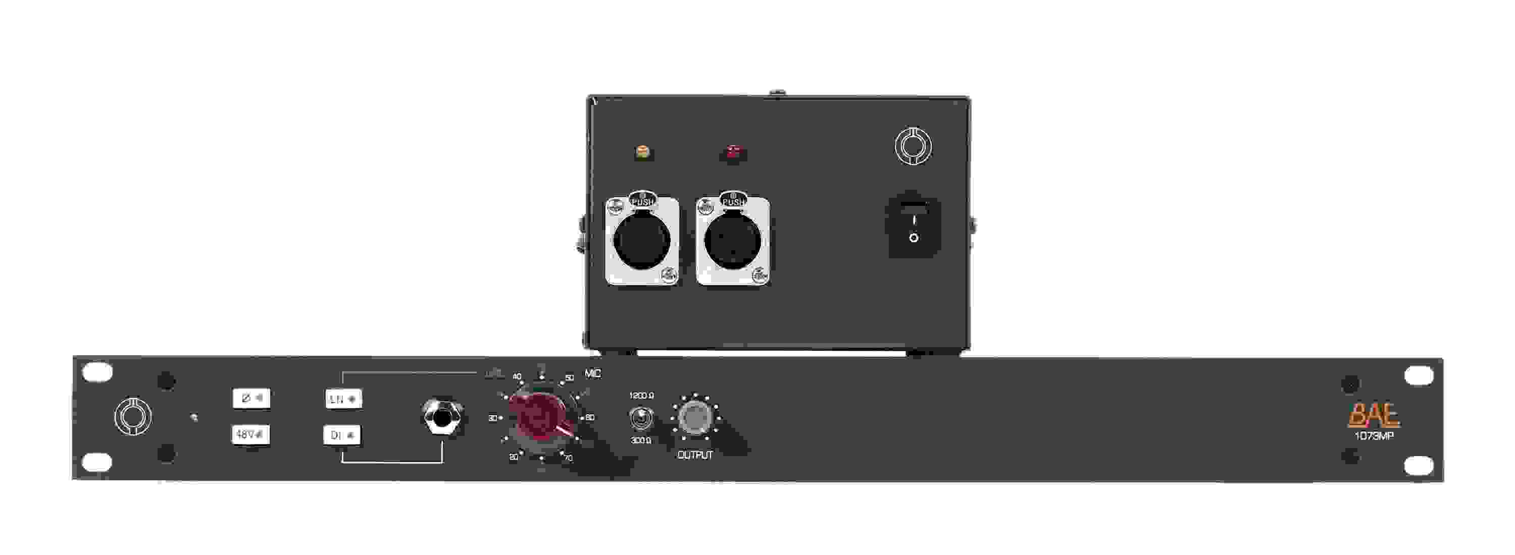 BAE 1073MP Rackmount Microphone Preamp with Power Supply | Sweetwater