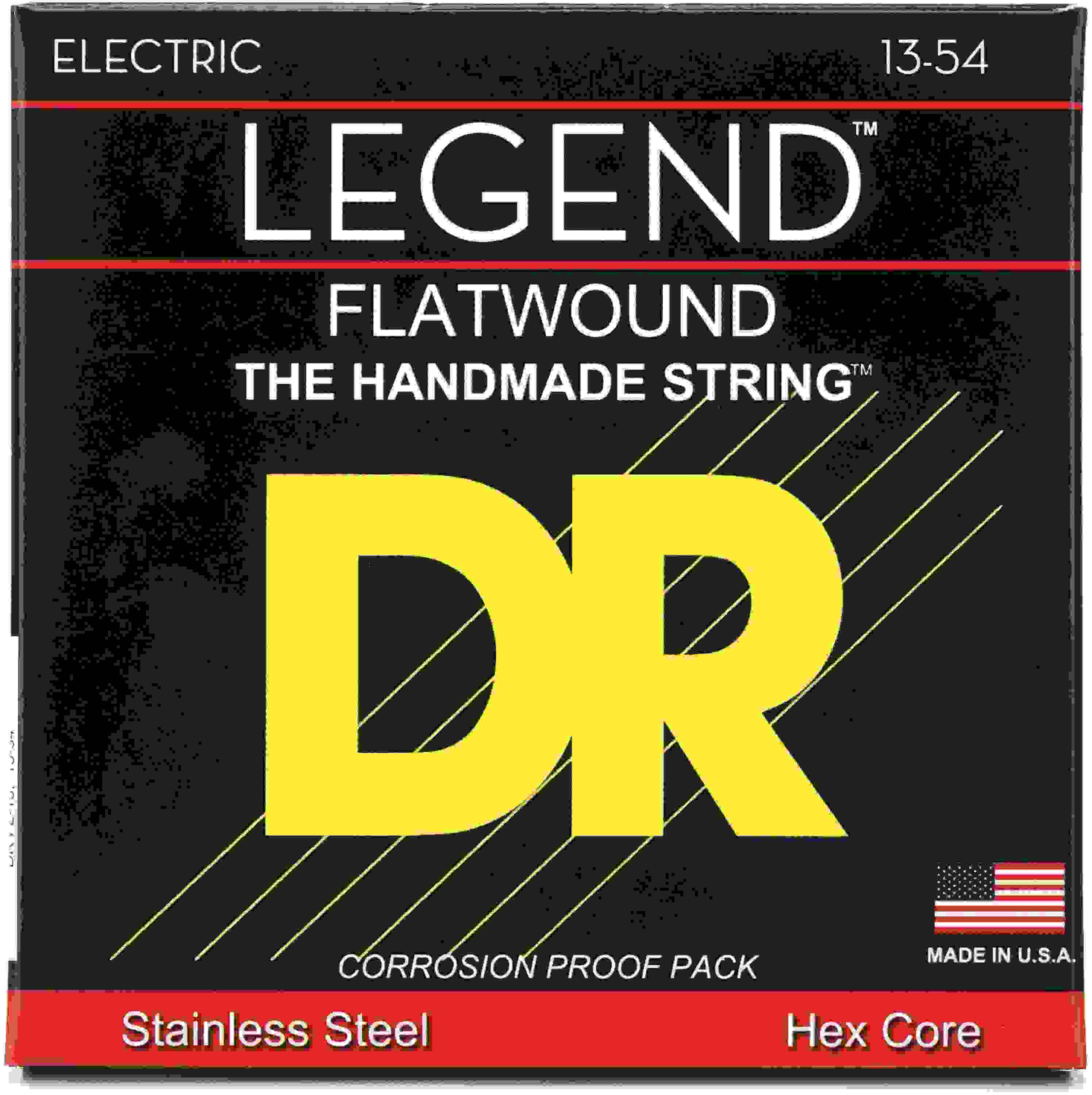 DR Strings Legend Polished Flatwound Electric Guitar Strings - .013 ...