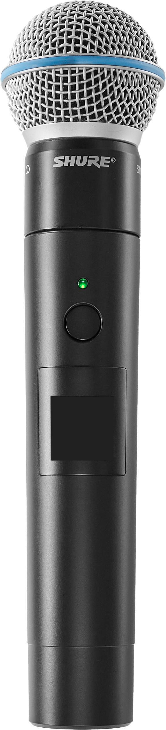 Shure MXW2X Handheld Transmitter with Beta 58A Capsule - Z10 Band ...